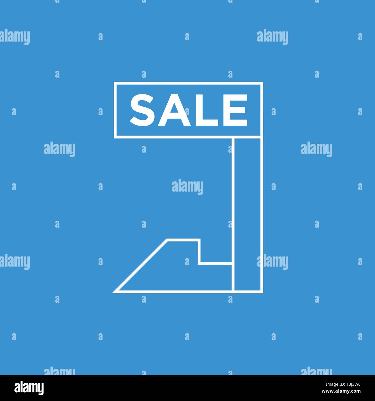 Sale sign - Label sale sign icon vector Stock Vector Image & Art - Alamy