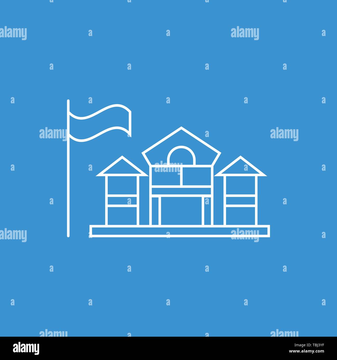 College sign - Building sign icon - vector Stock Vector Image & Art - Alamy