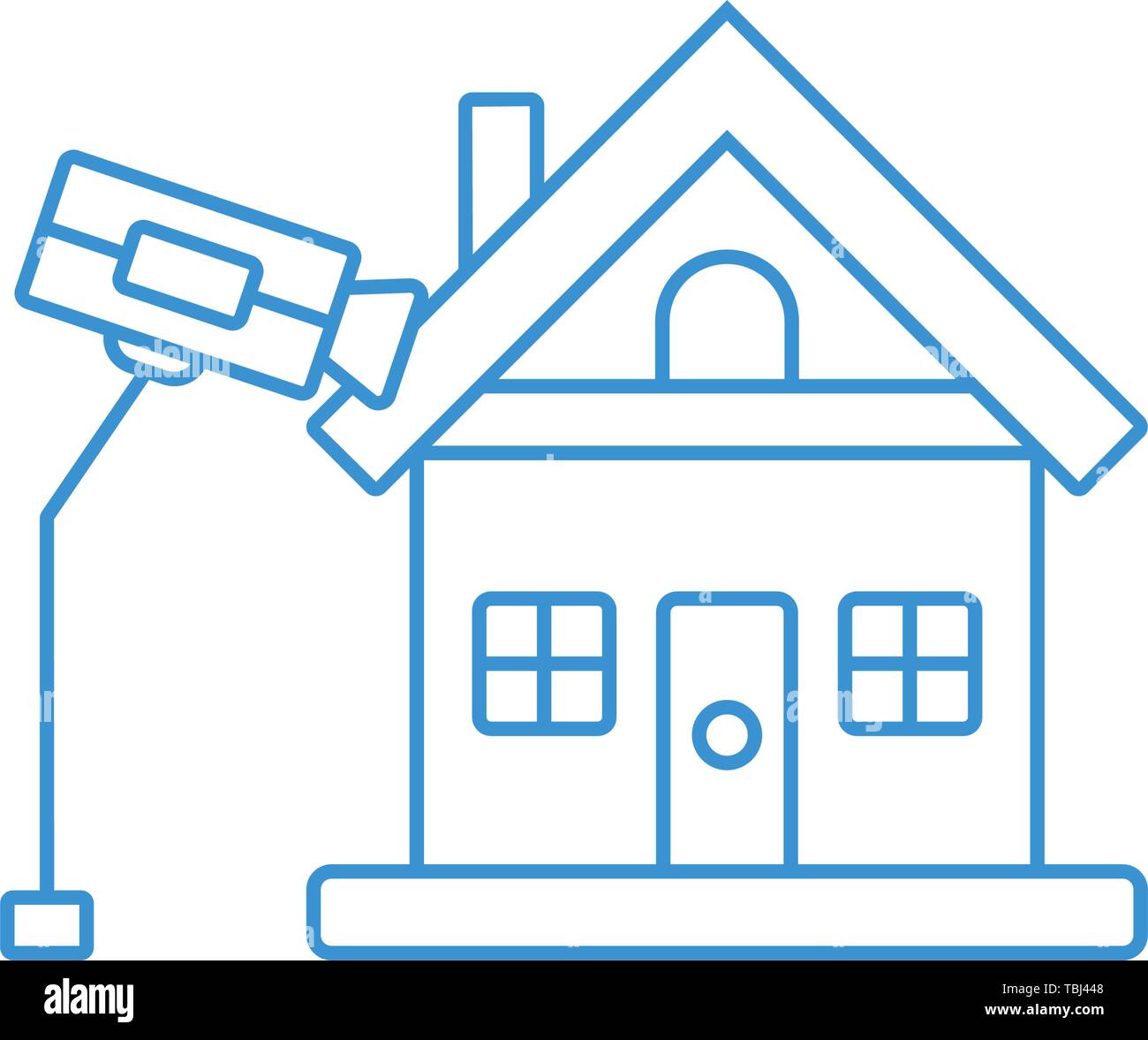 House sign with security camera icon - vector Stock Vector Image & Art ...
