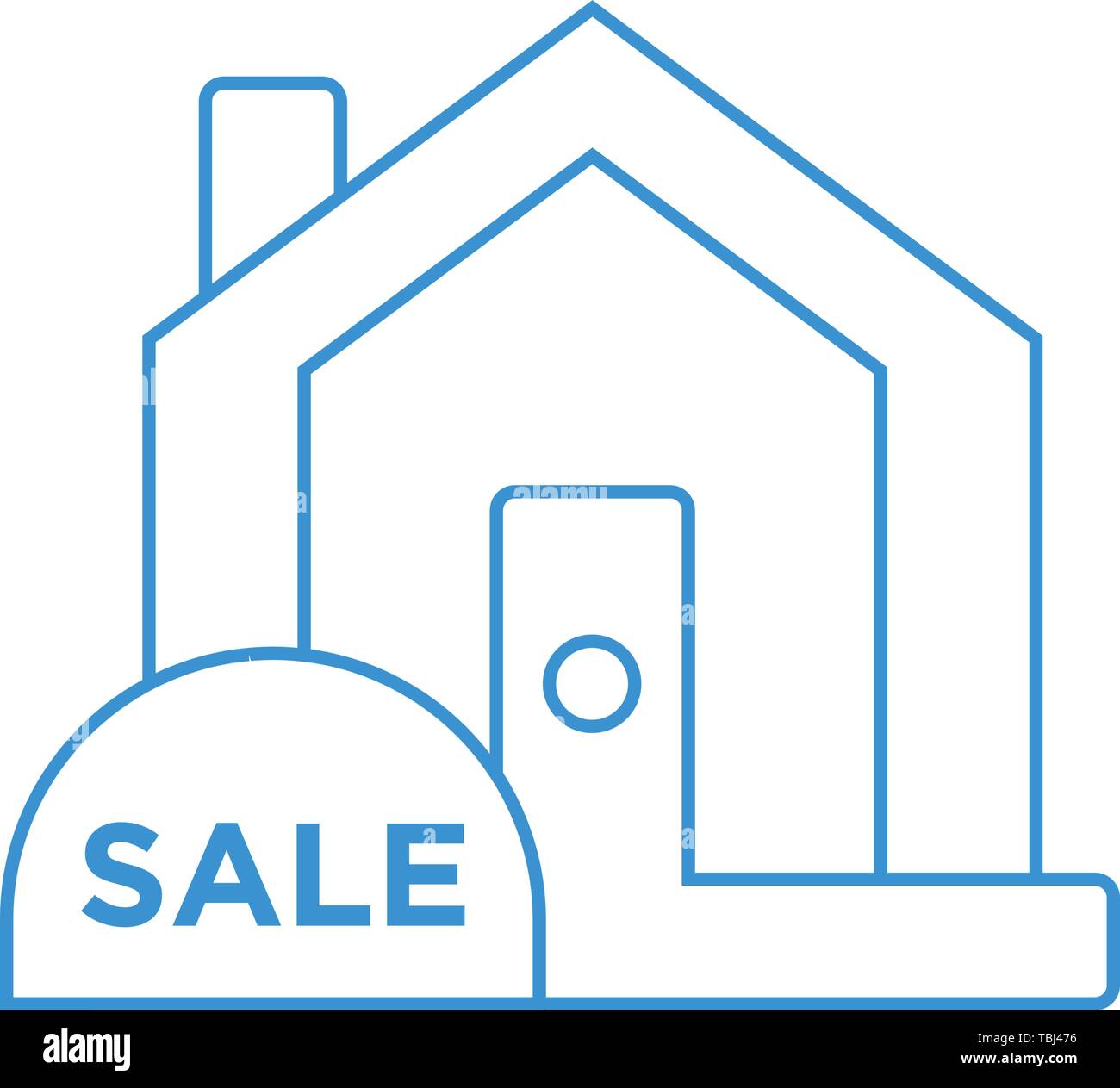 House sale sign icon - vector Stock Vector Image & Art - Alamy