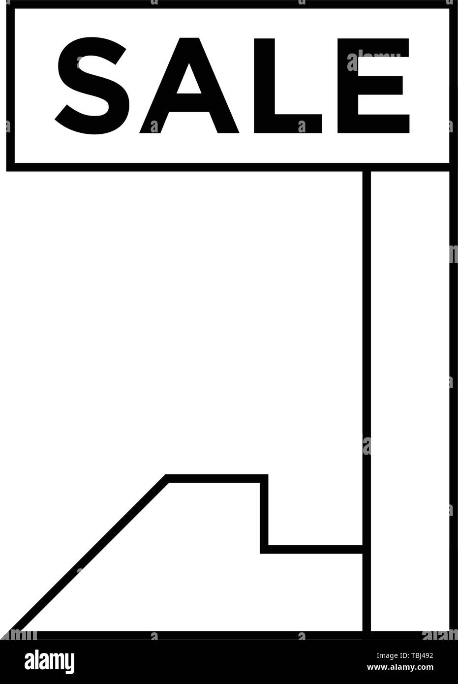 Sale sign - Label sale sign icon vector Stock Vector Image & Art - Alamy