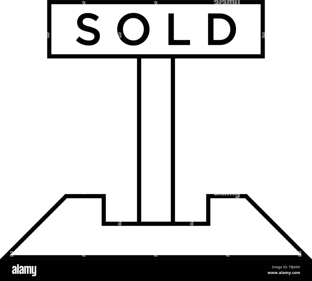 Sold label Black and White Stock Photos & Images - Alamy