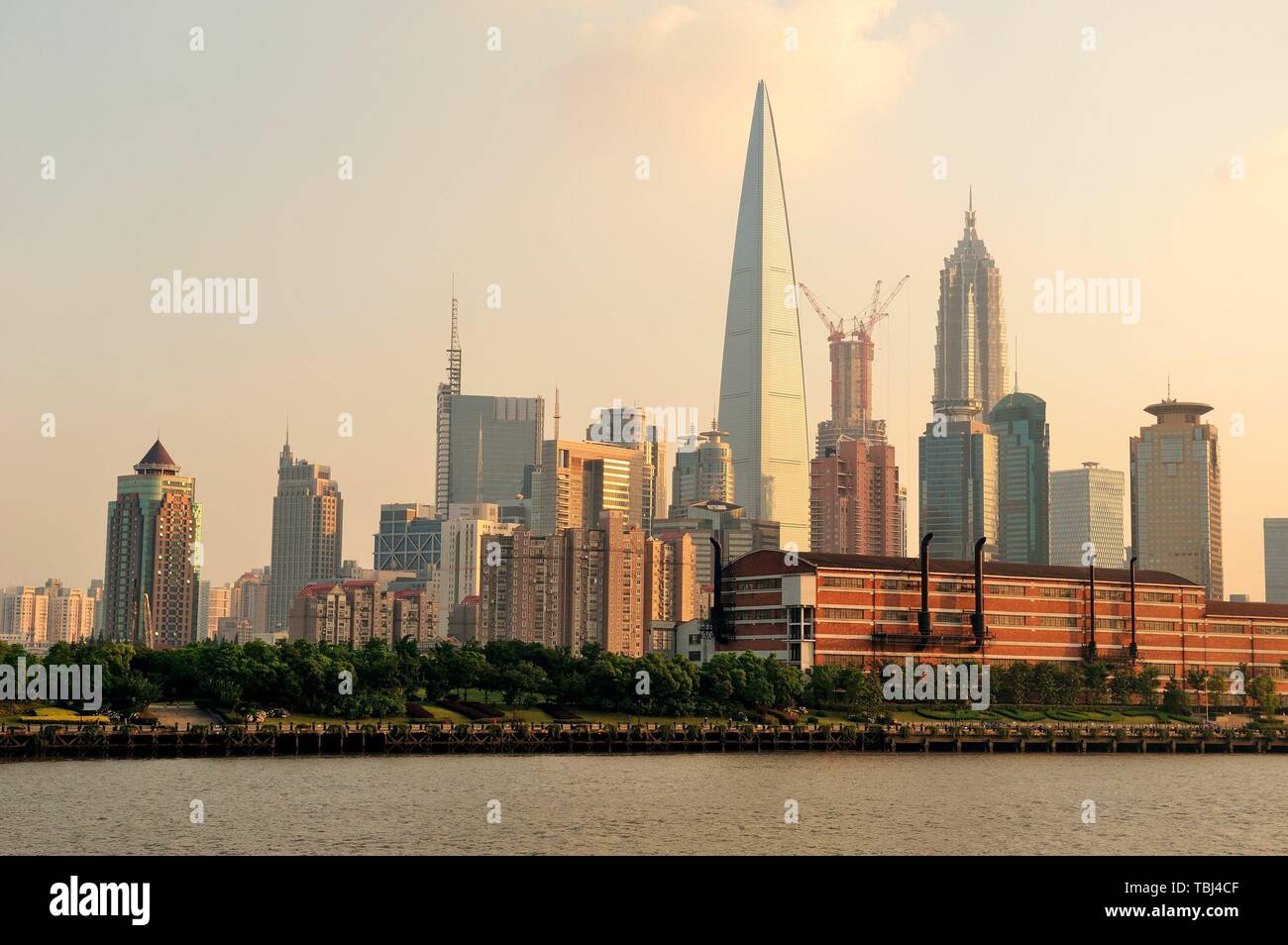 Shanghai urban architecture and skyline at sunset Stock Photo - Alamy
