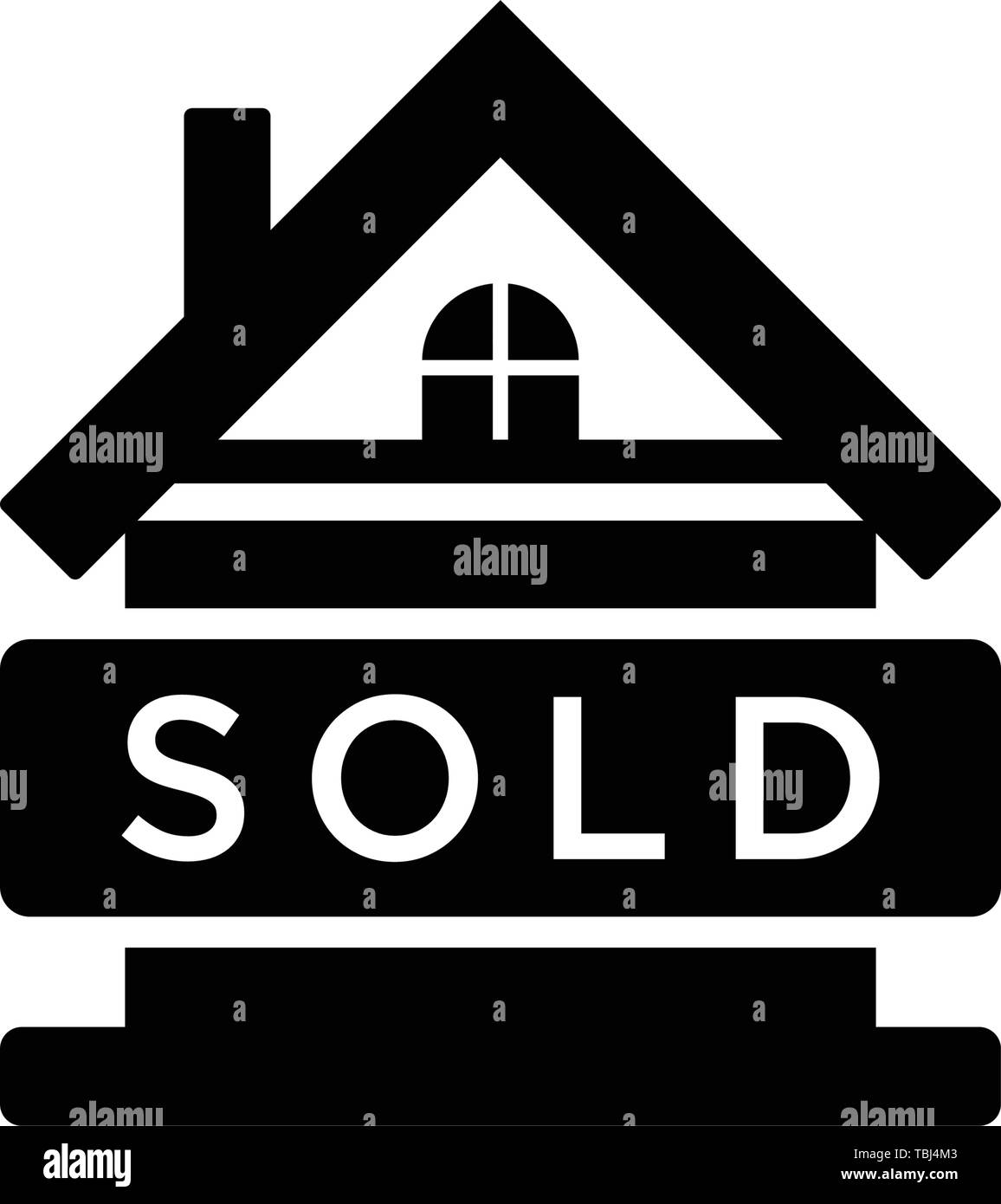 Sold sign house Black and White Stock Photos & Images - Alamy