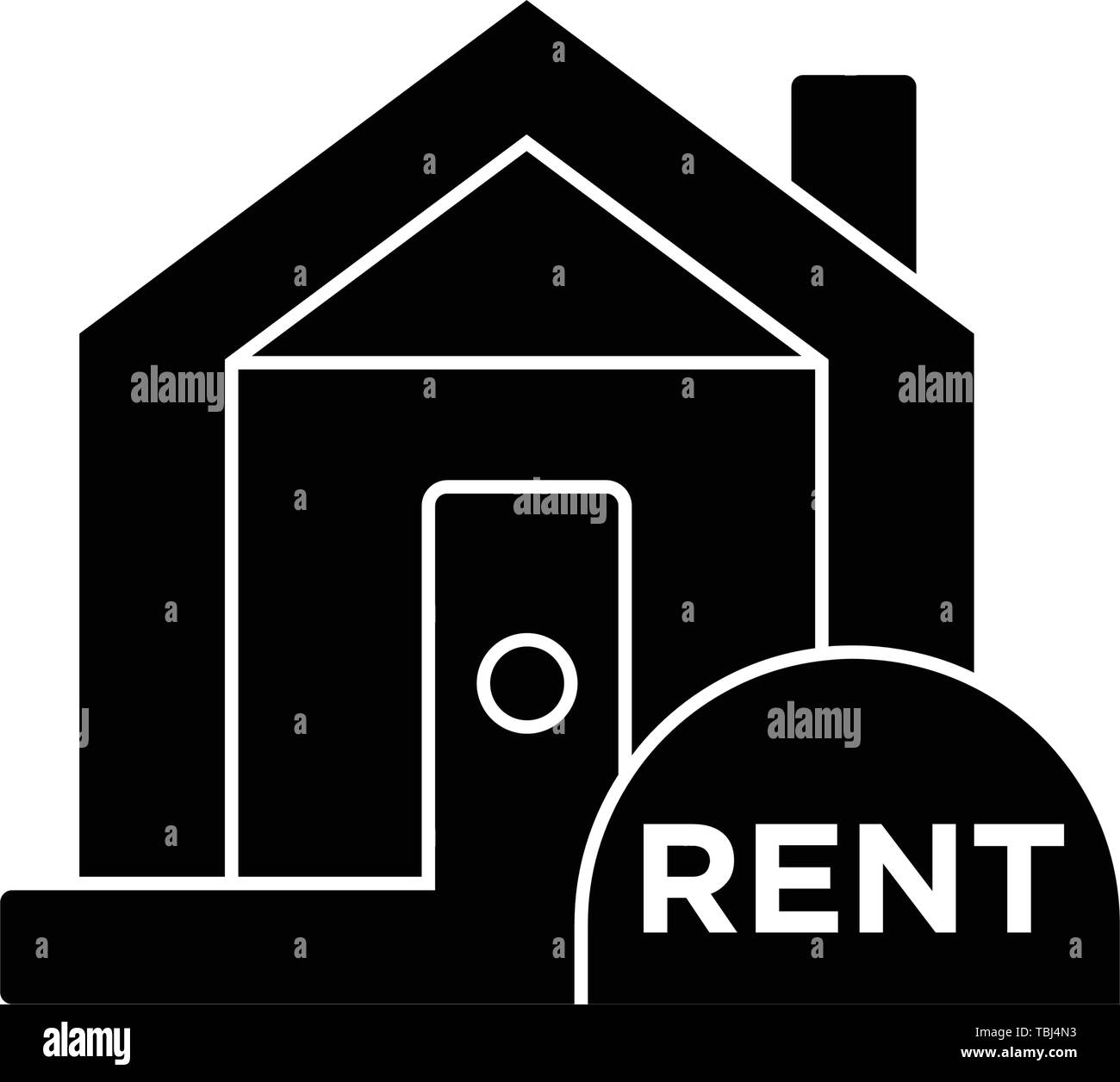 House rent sign icon - vector Stock Vector Image & Art - Alamy