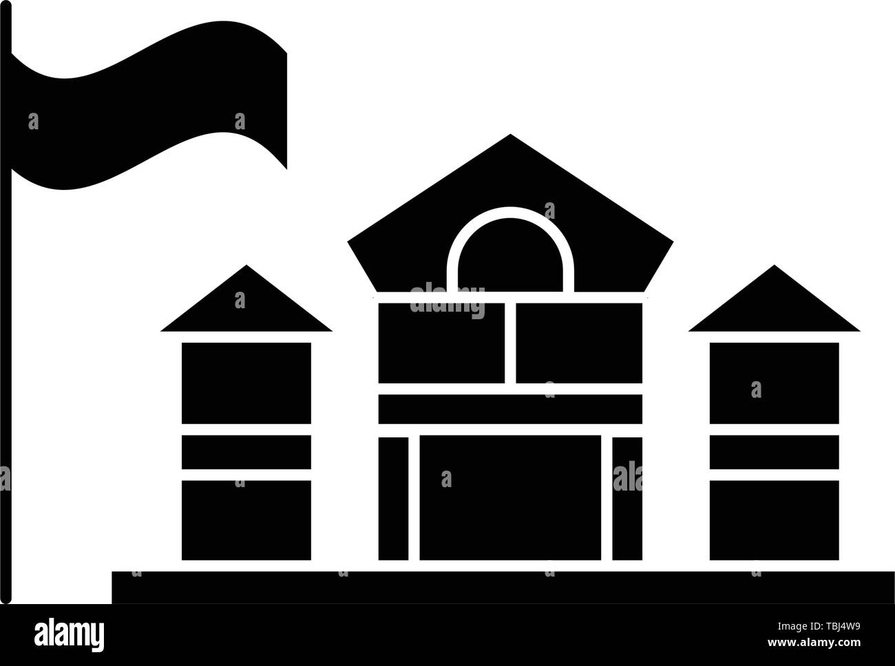 College sign - Building sign icon - vector Stock Vector Image & Art - Alamy