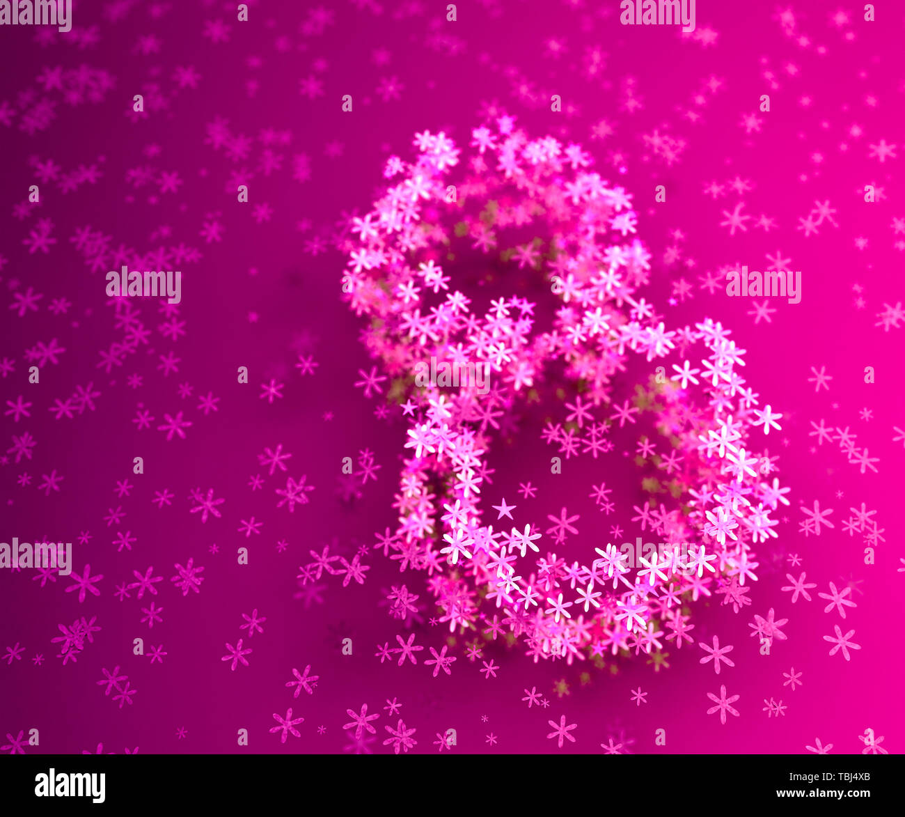 3D illustration of March 8th Flower abstract background Stock Photo - Alamy