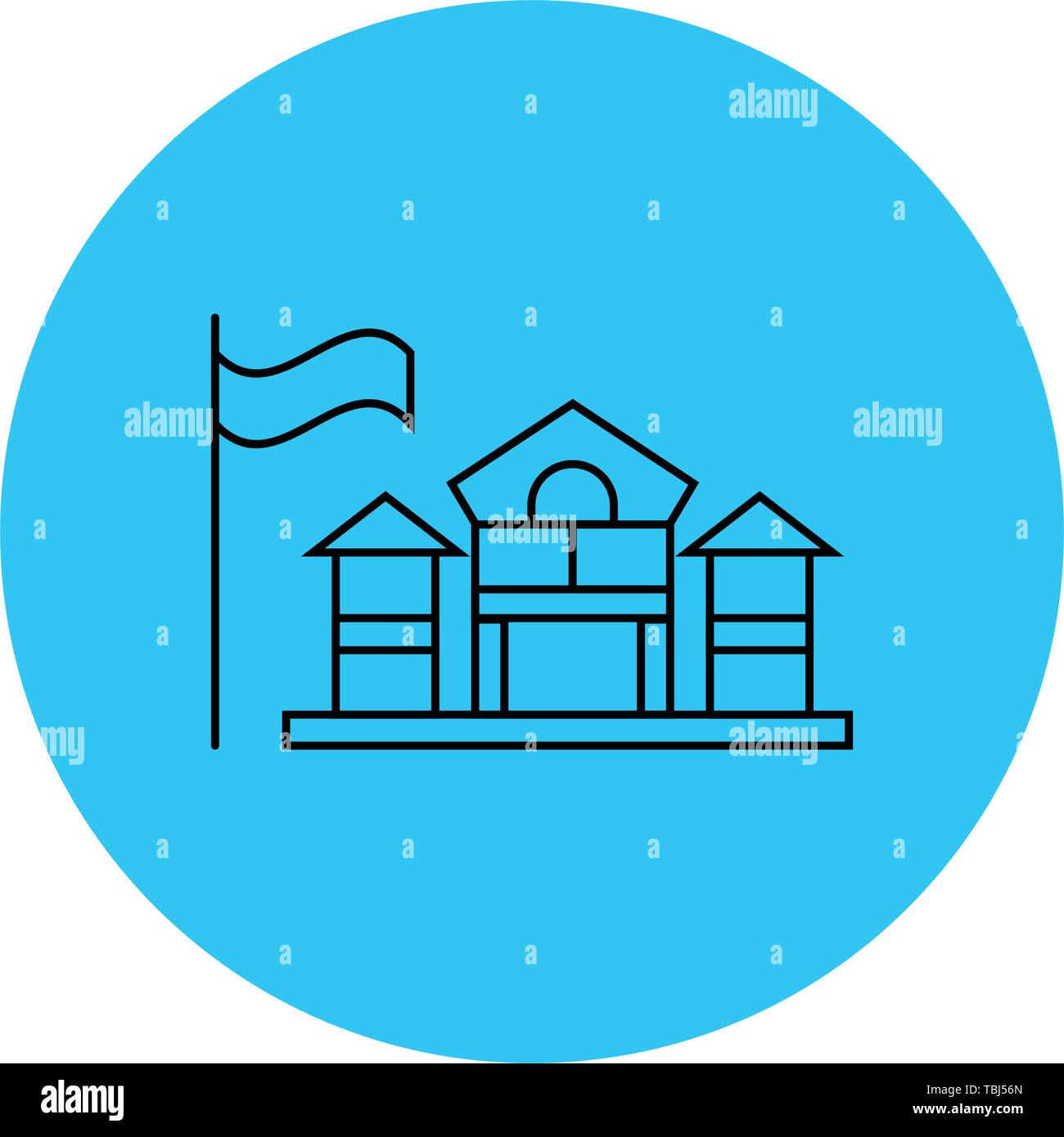 College sign - Building sign icon - vector Stock Vector Image & Art - Alamy