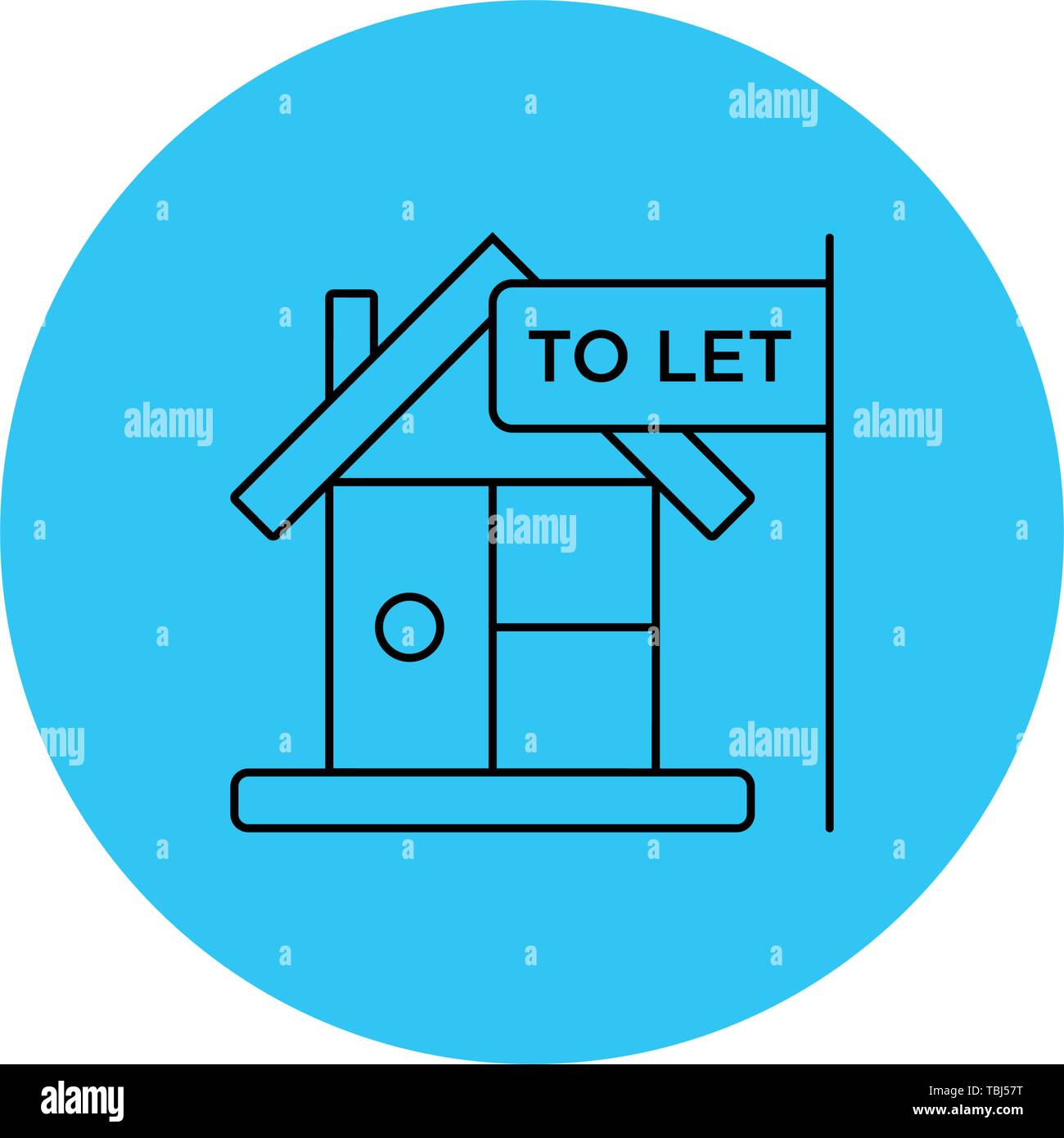 To let sign house Stock Vector Images - Alamy