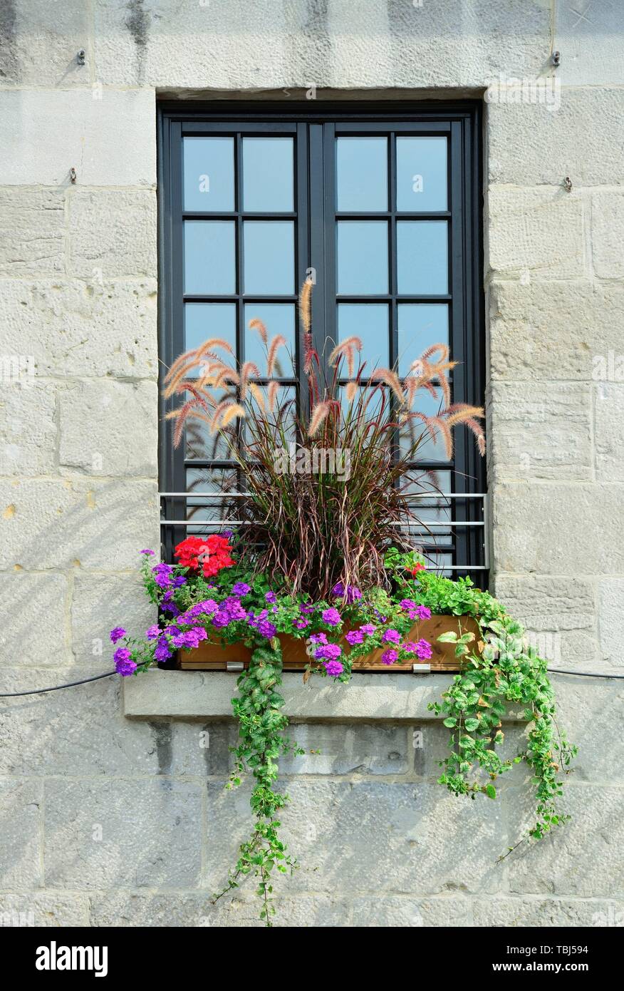 Window on street in Montreal Canada Stock Photo - Alamy