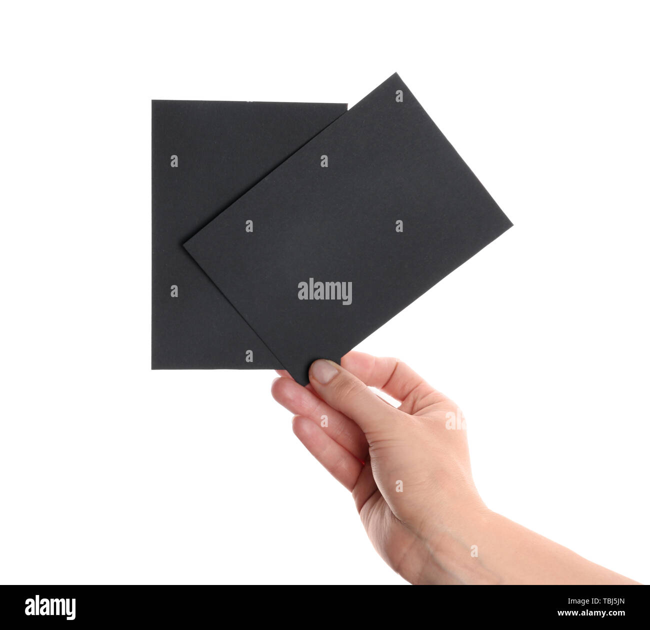 Mockup invitation blank greeting Cut Out Stock Images & Pictures - Alamy