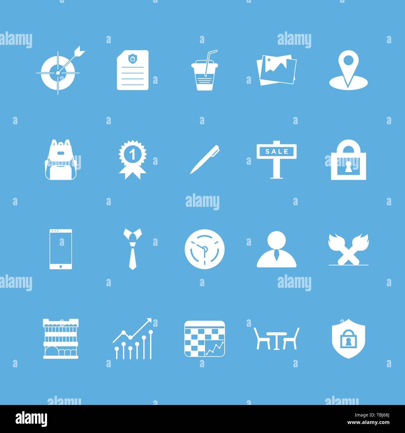 Business icon set - Office sign set vector Stock Vector Image & Art - Alamy