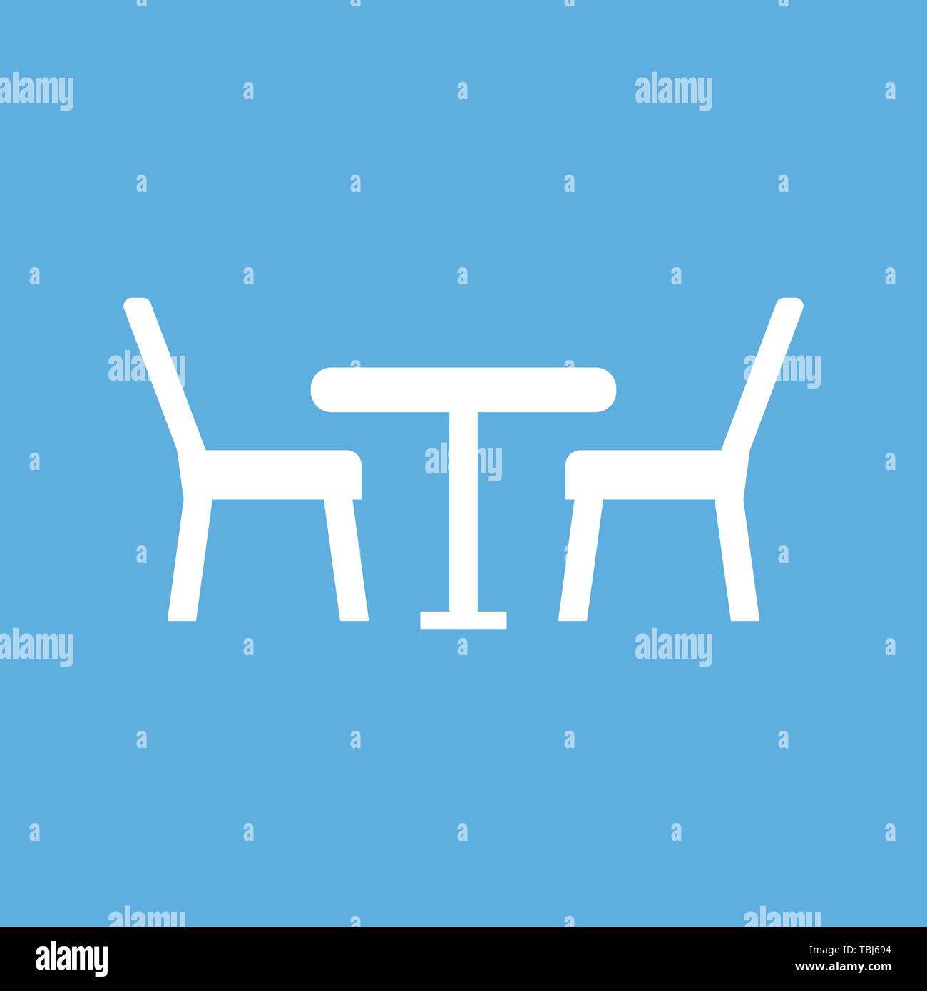 Two chairs vector vectors Stock Vector Images - Alamy