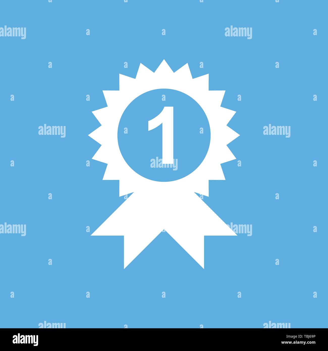 Medal with ribbons award - Number one award Stock Vector Image & Art ...