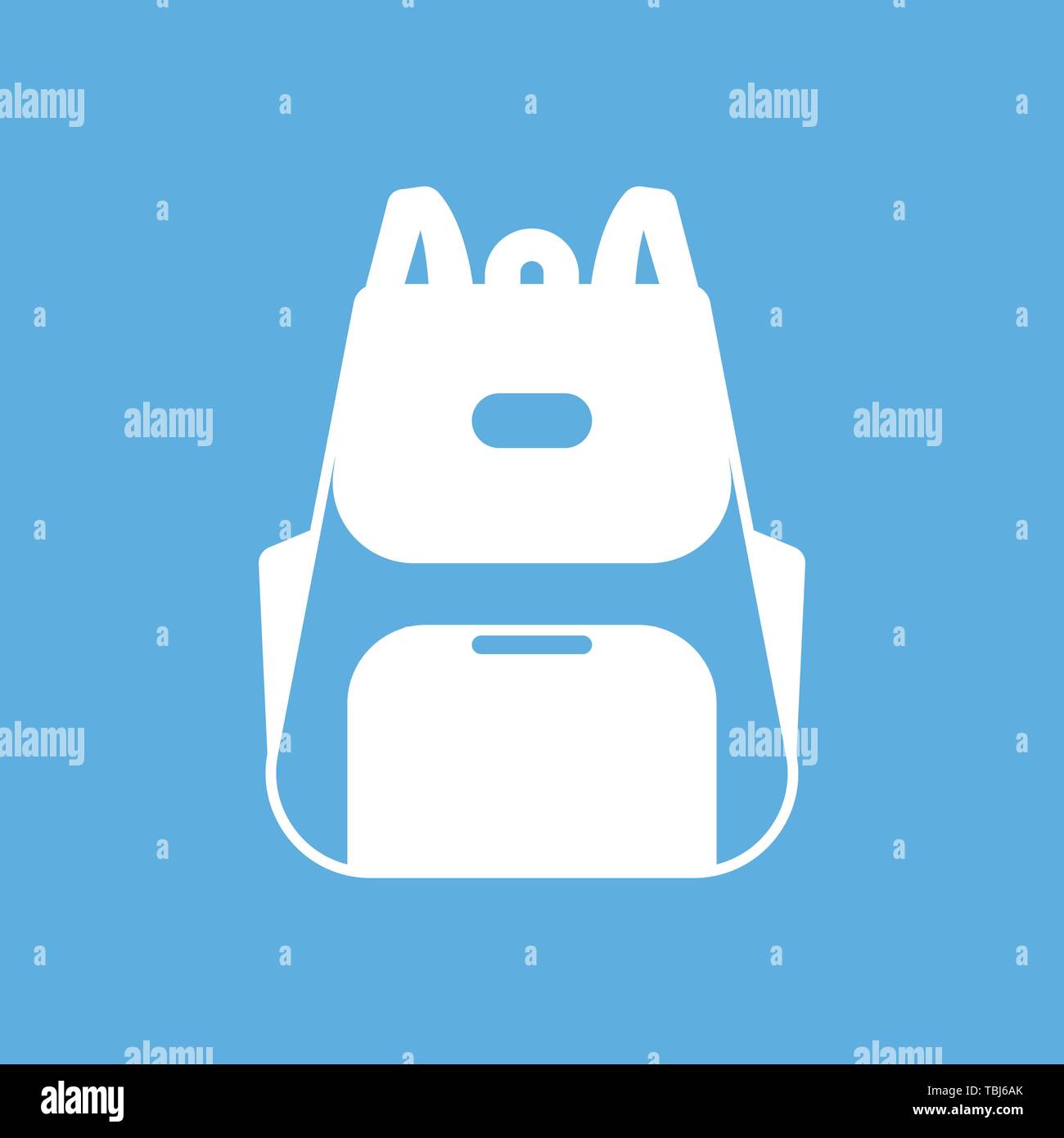 Backpack icon - Bag sign vector Stock Vector Image & Art - Alamy