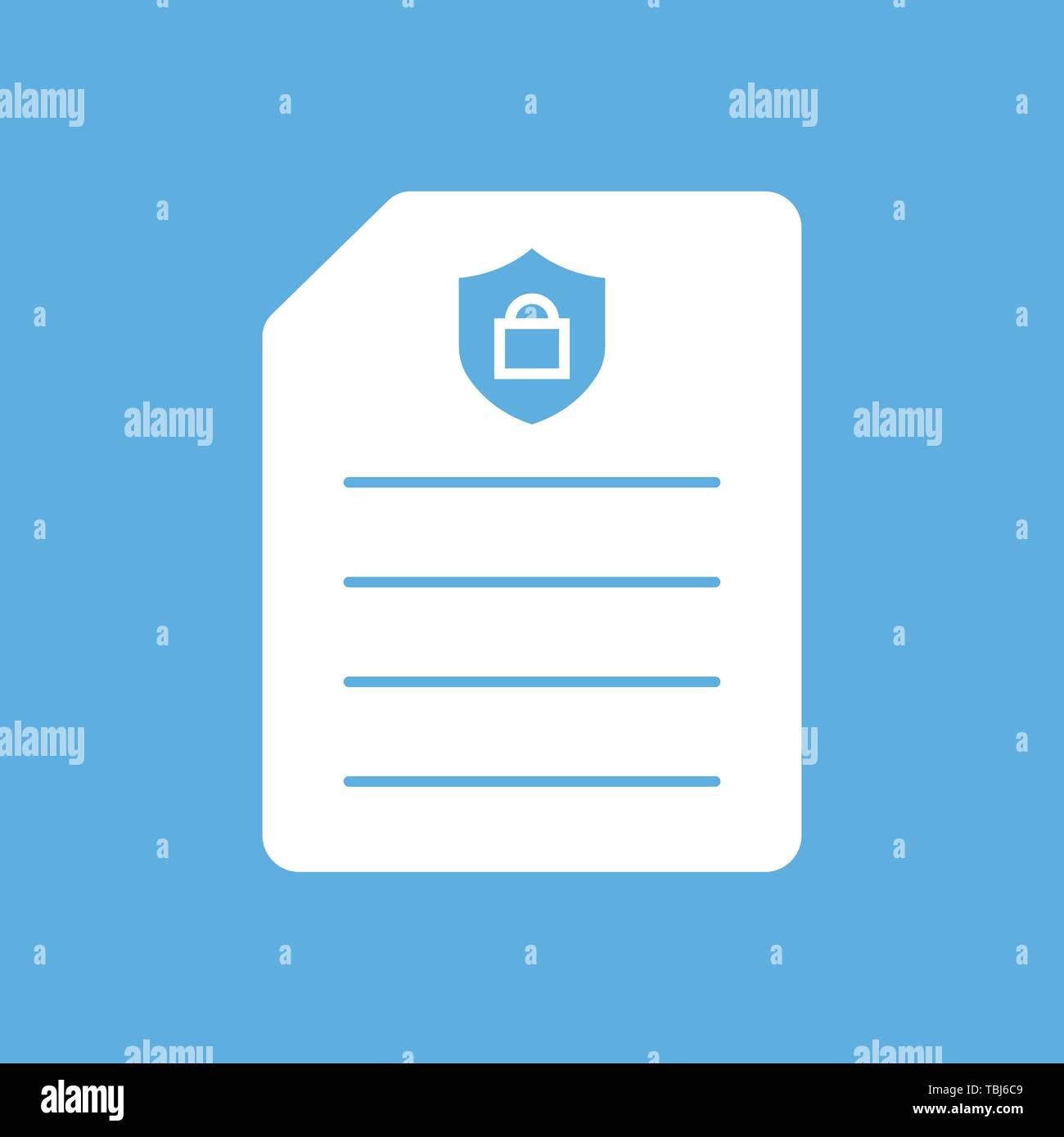 Office secure document file icon Stock Vector Image & Art - Alamy
