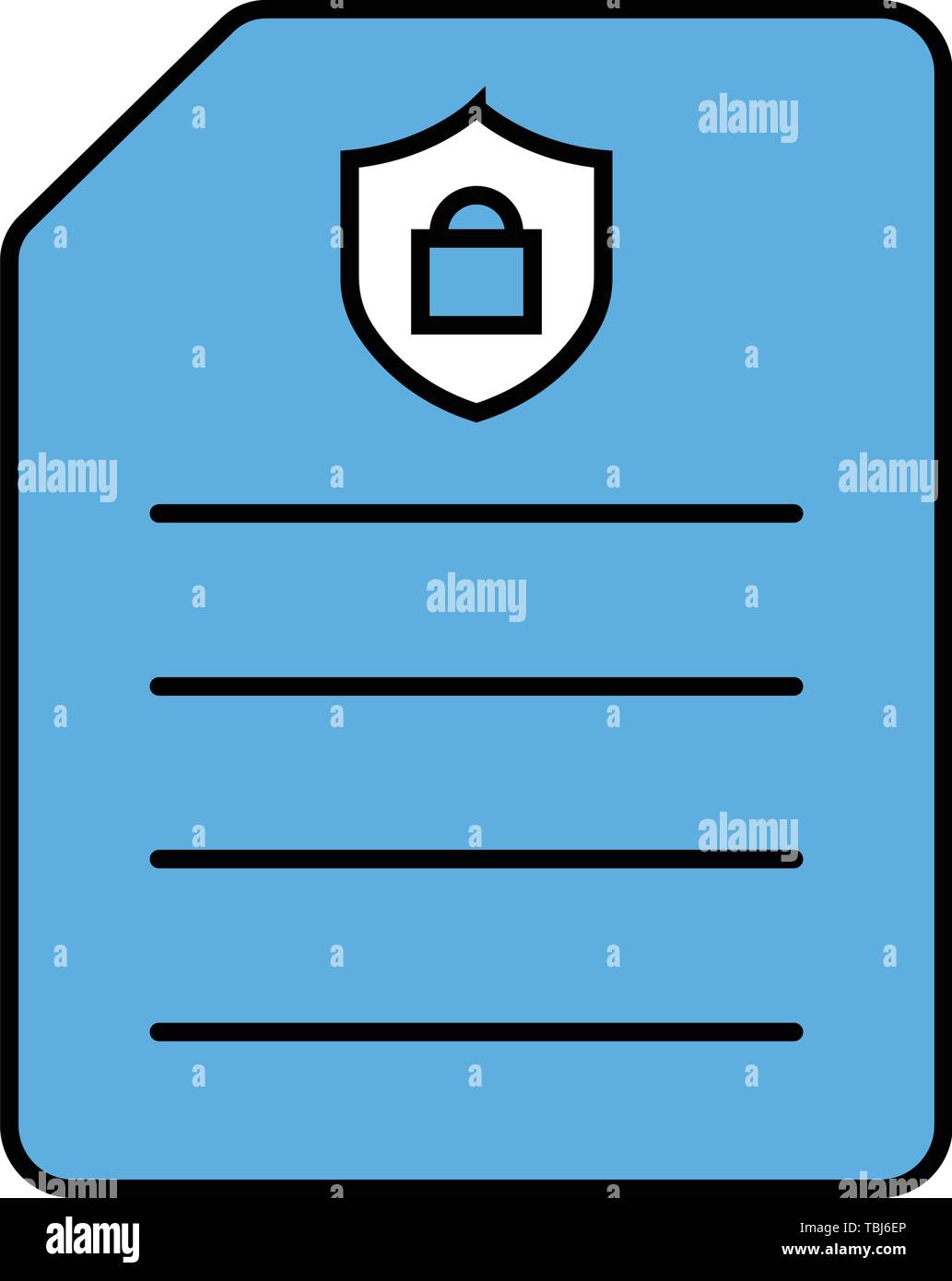 Office secure document file icon Stock Vector Image & Art - Alamy