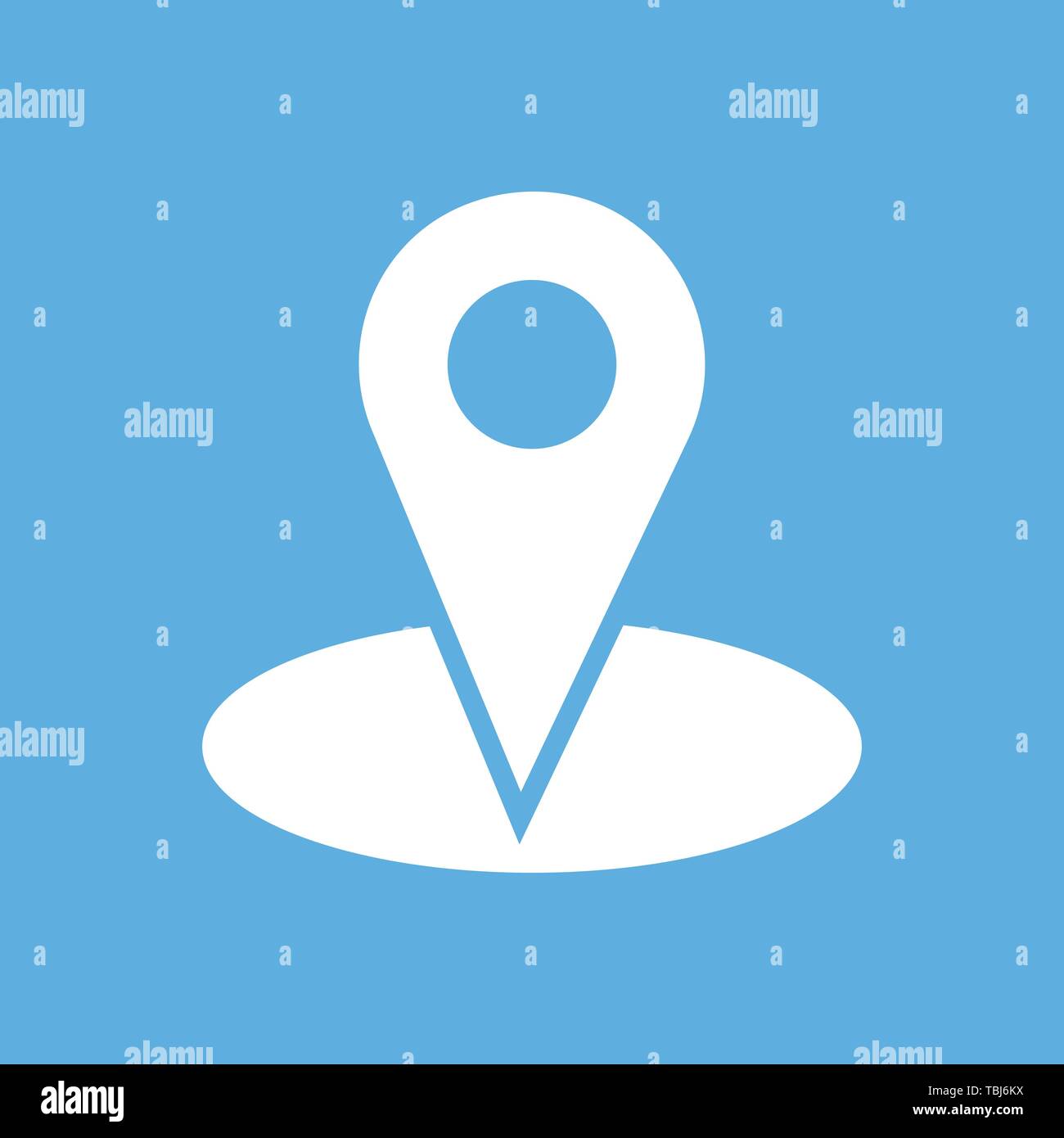 Pin location icon - vector Stock Vector Image & Art - Alamy