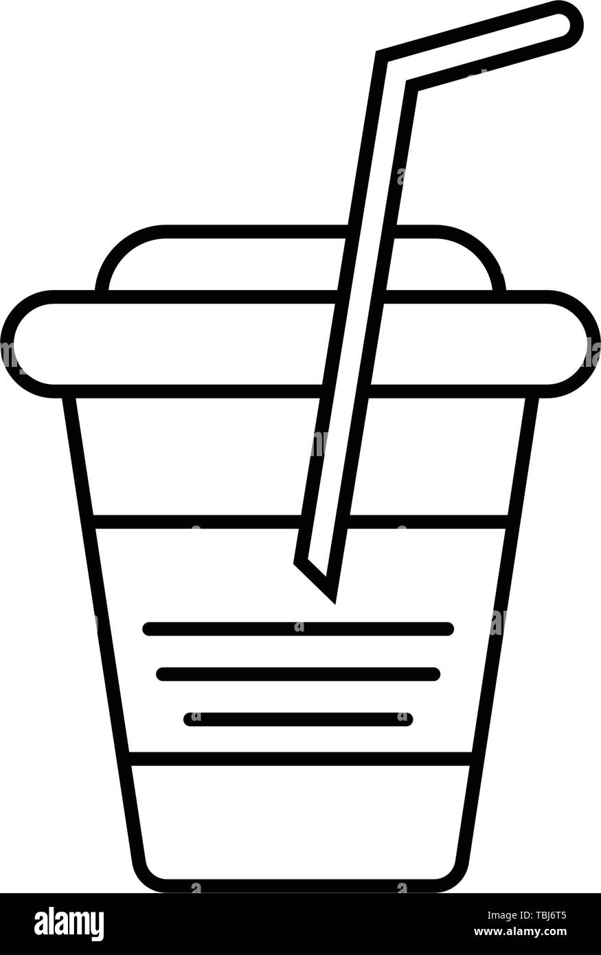 Takeaway coffee vector vectors Black and White Stock Photos & Images ...
