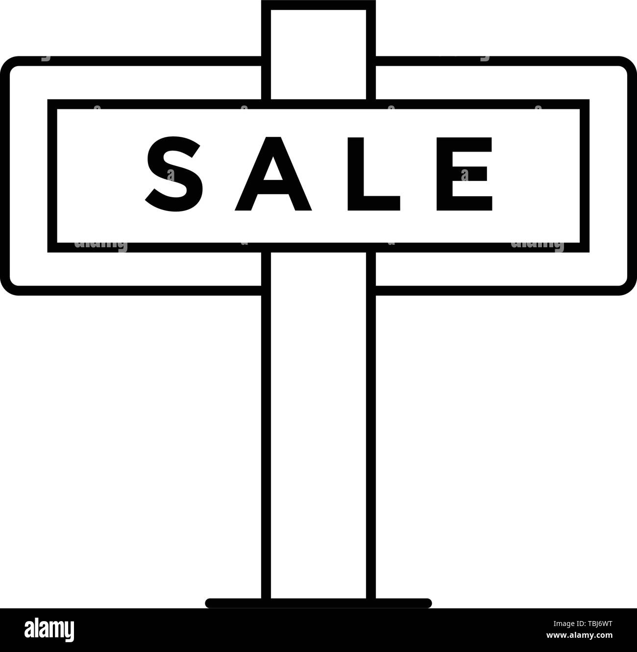 Sale sign billboard icon - vector Stock Vector Image & Art - Alamy