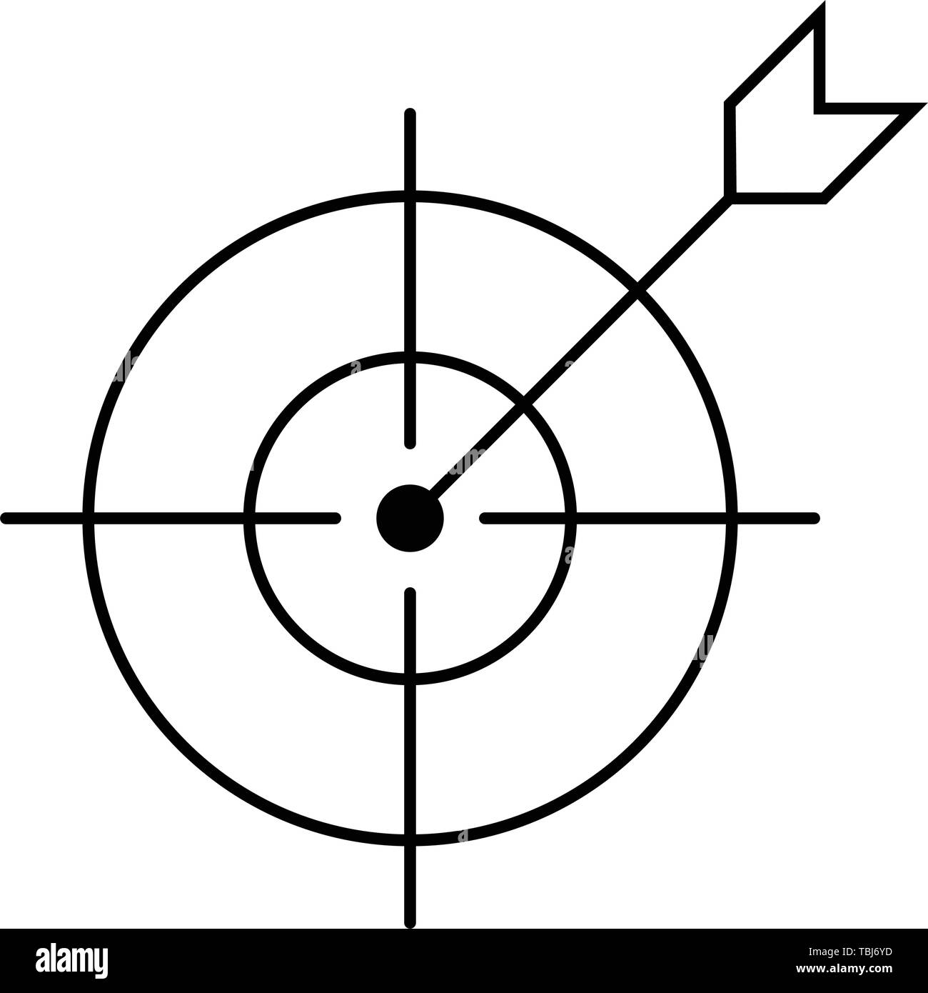 Successful shoot - Darts target aim icon - vector Stock Vector Image ... Successful shoot - Darts target aim icon - vector Stock Vector Image ...