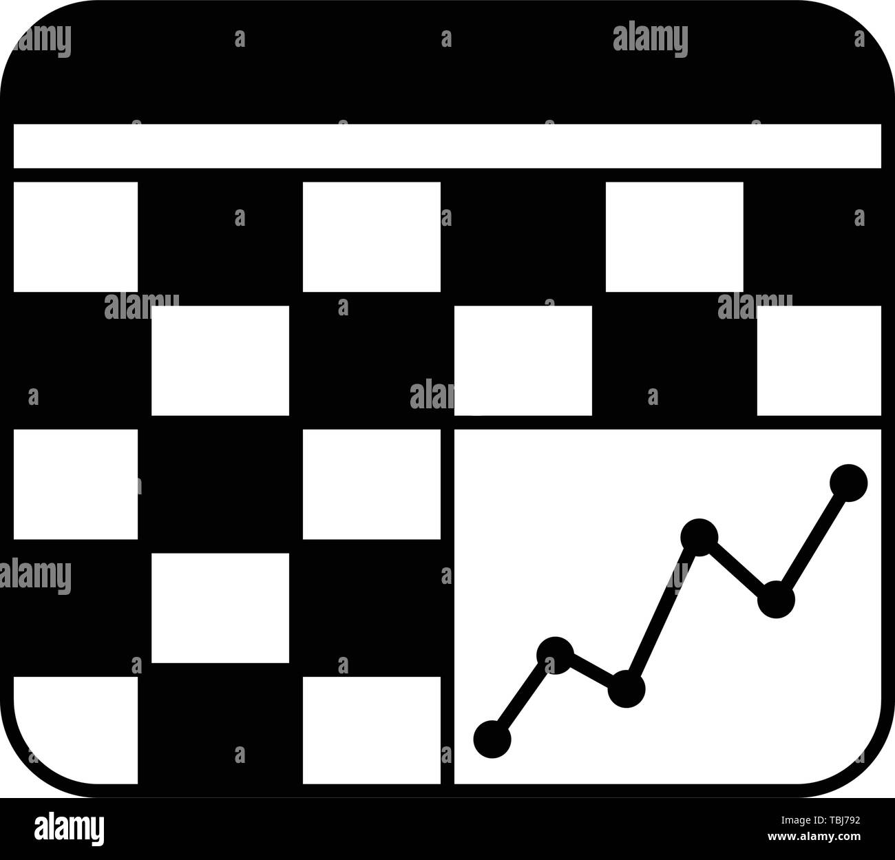 Graph table icon - vector Stock Vector Image & Art - Alamy