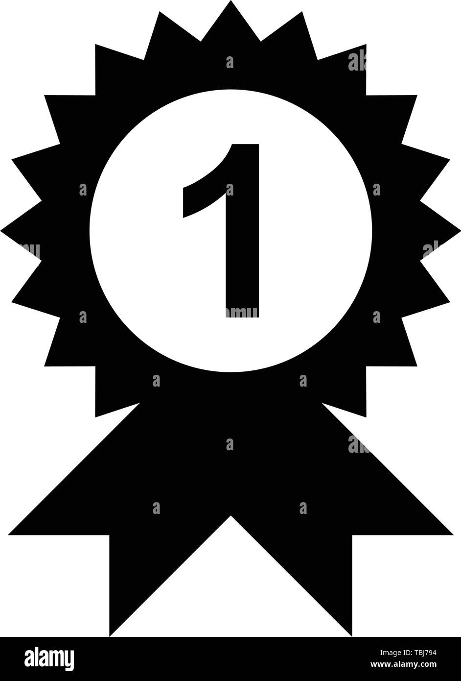 Medal with ribbons award - Number one award Stock Vector Image & Art ...