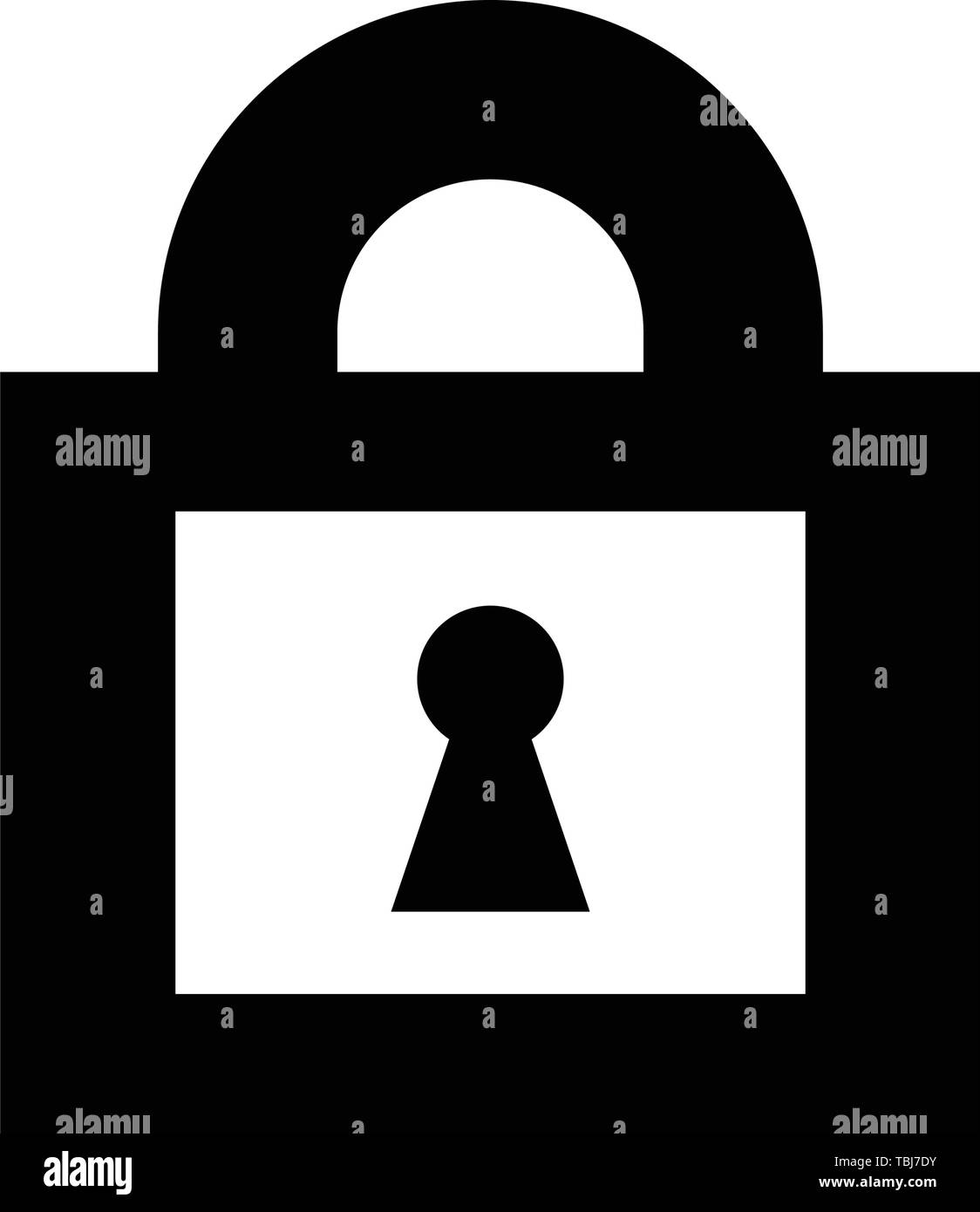 Lock sign icon - vector Stock Vector Image & Art - Alamy