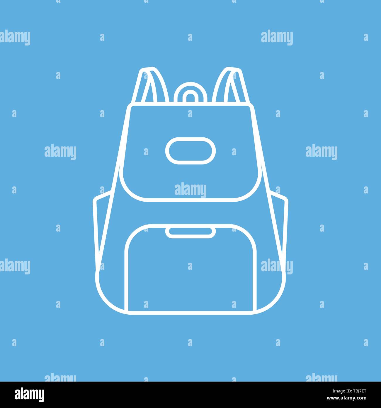 Backpack icon - Bag sign vector Stock Vector Image & Art - Alamy