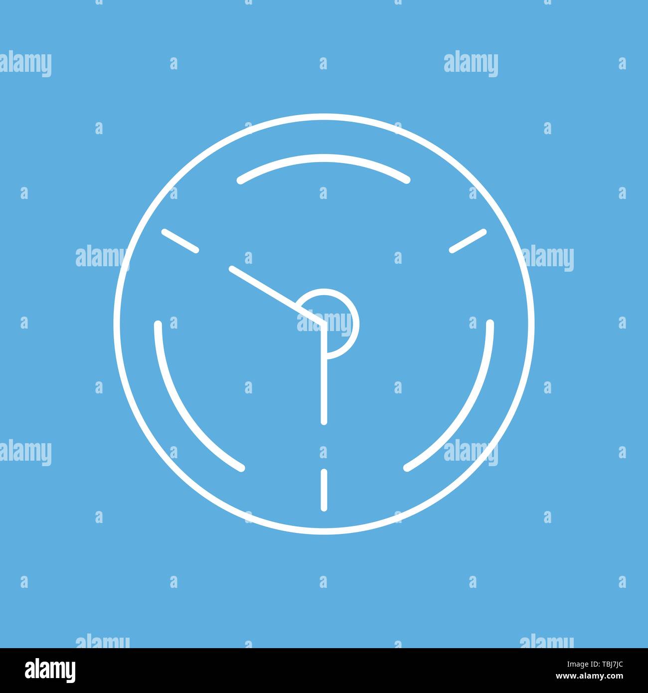 Clock icon - Watch sign vector Stock Vector Image & Art - Alamy