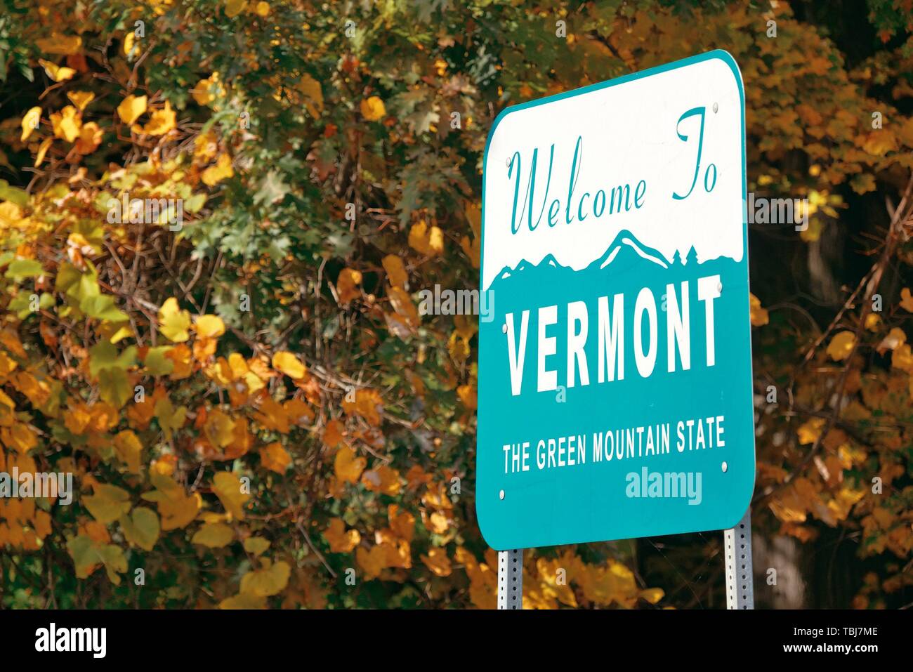 Welcome to vermont sign hi-res stock photography and images - Alamy