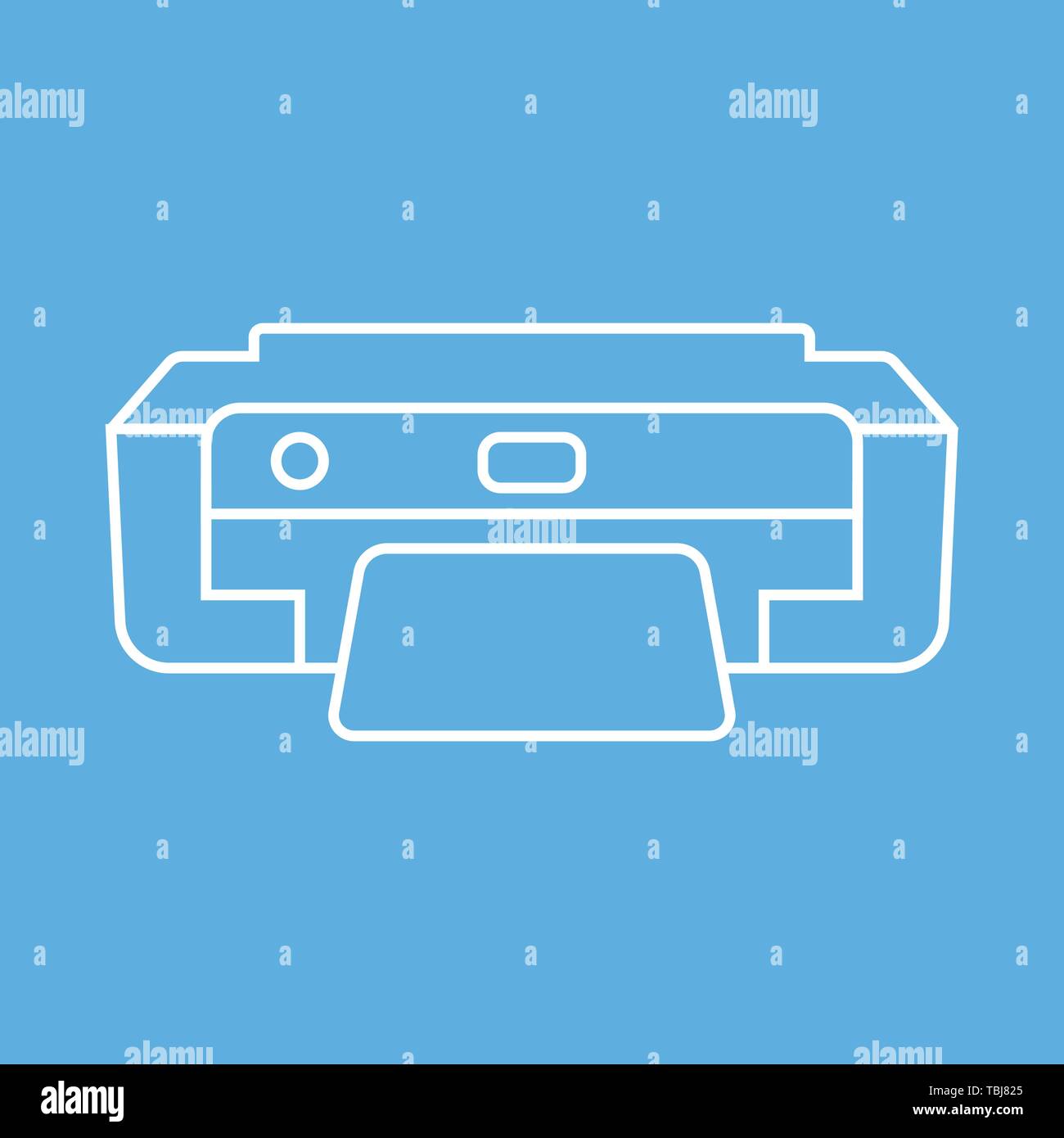 Printer sign icon - vector Stock Vector Image & Art - Alamy