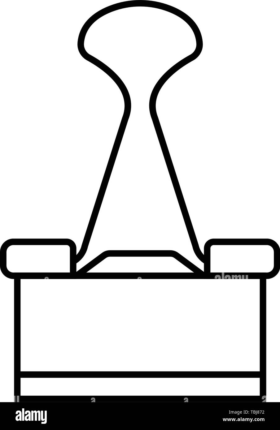 Binder clip flat Stock Vector Images - Alamy