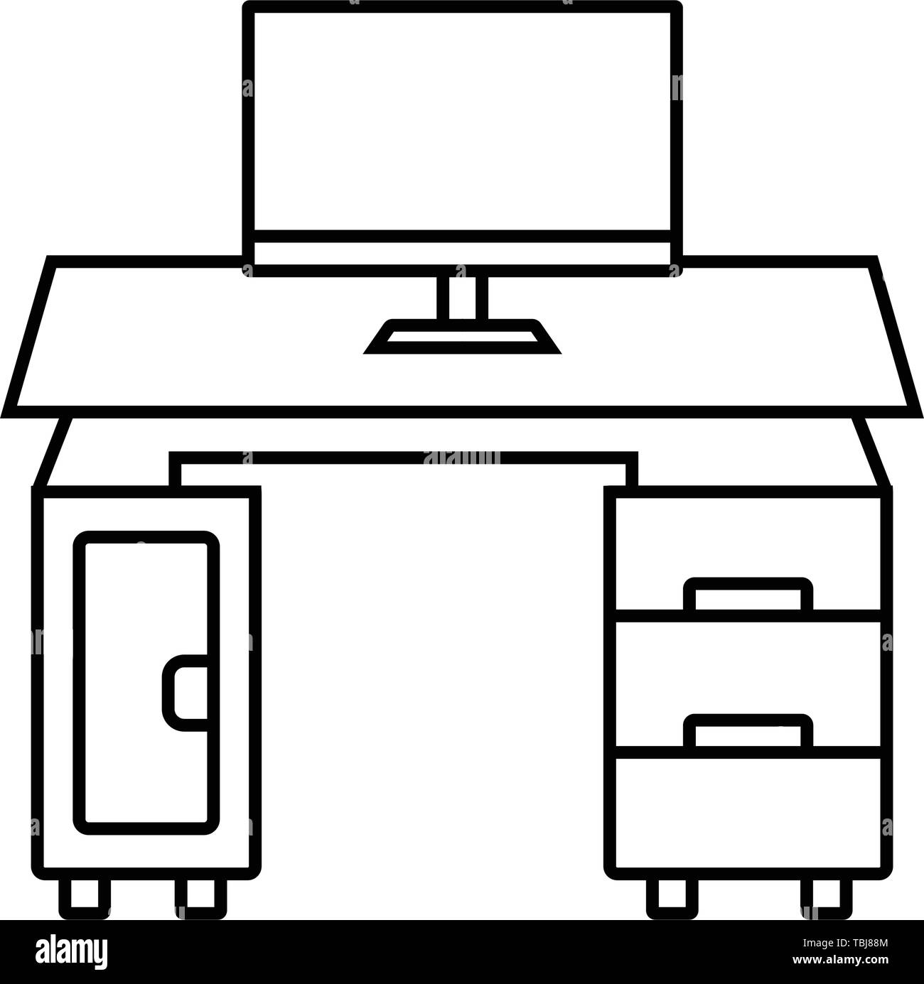 Lamp man computer Black and White Stock Photos & Images - Alamy