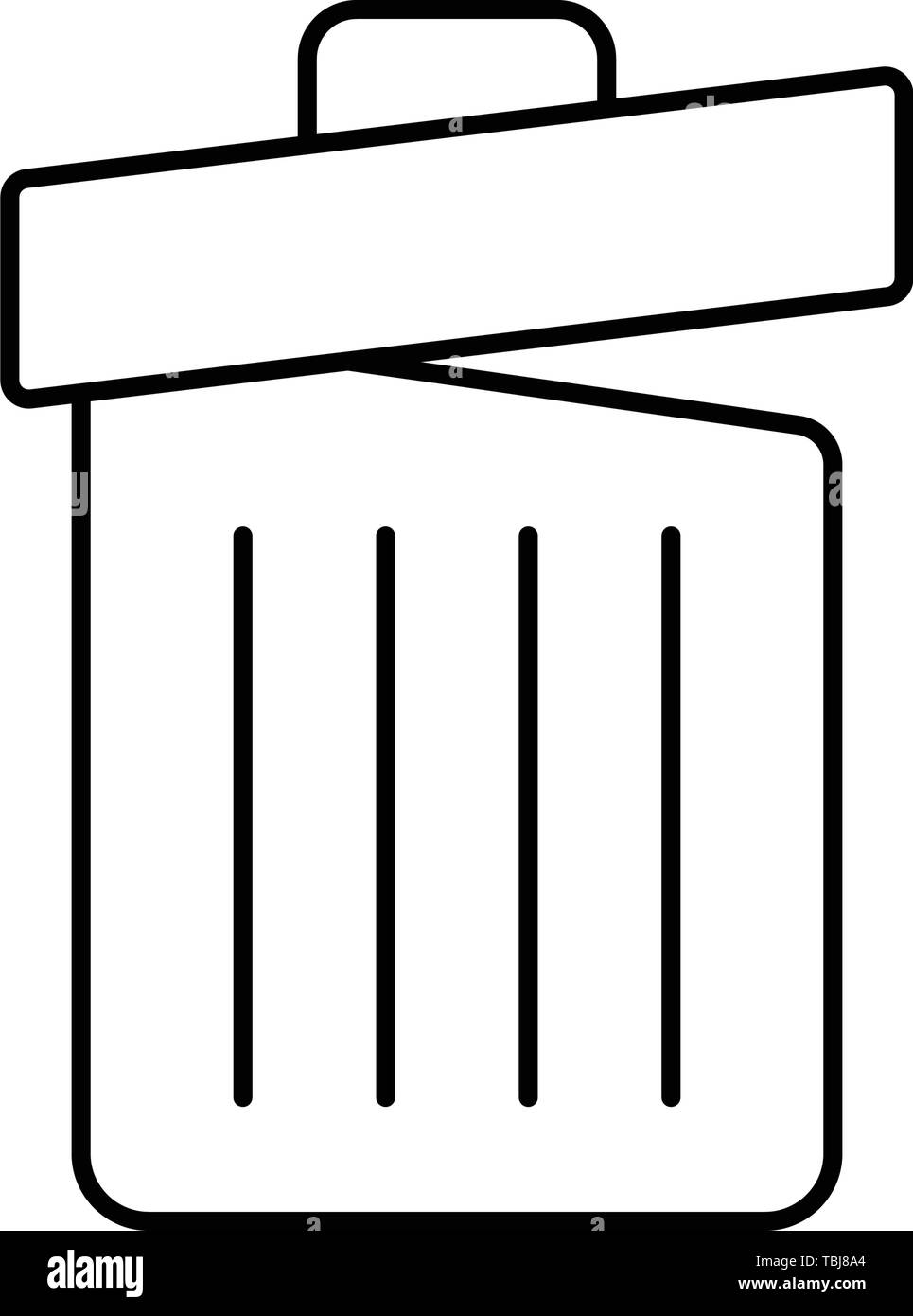 Bin sign Stock Vector Images - Alamy