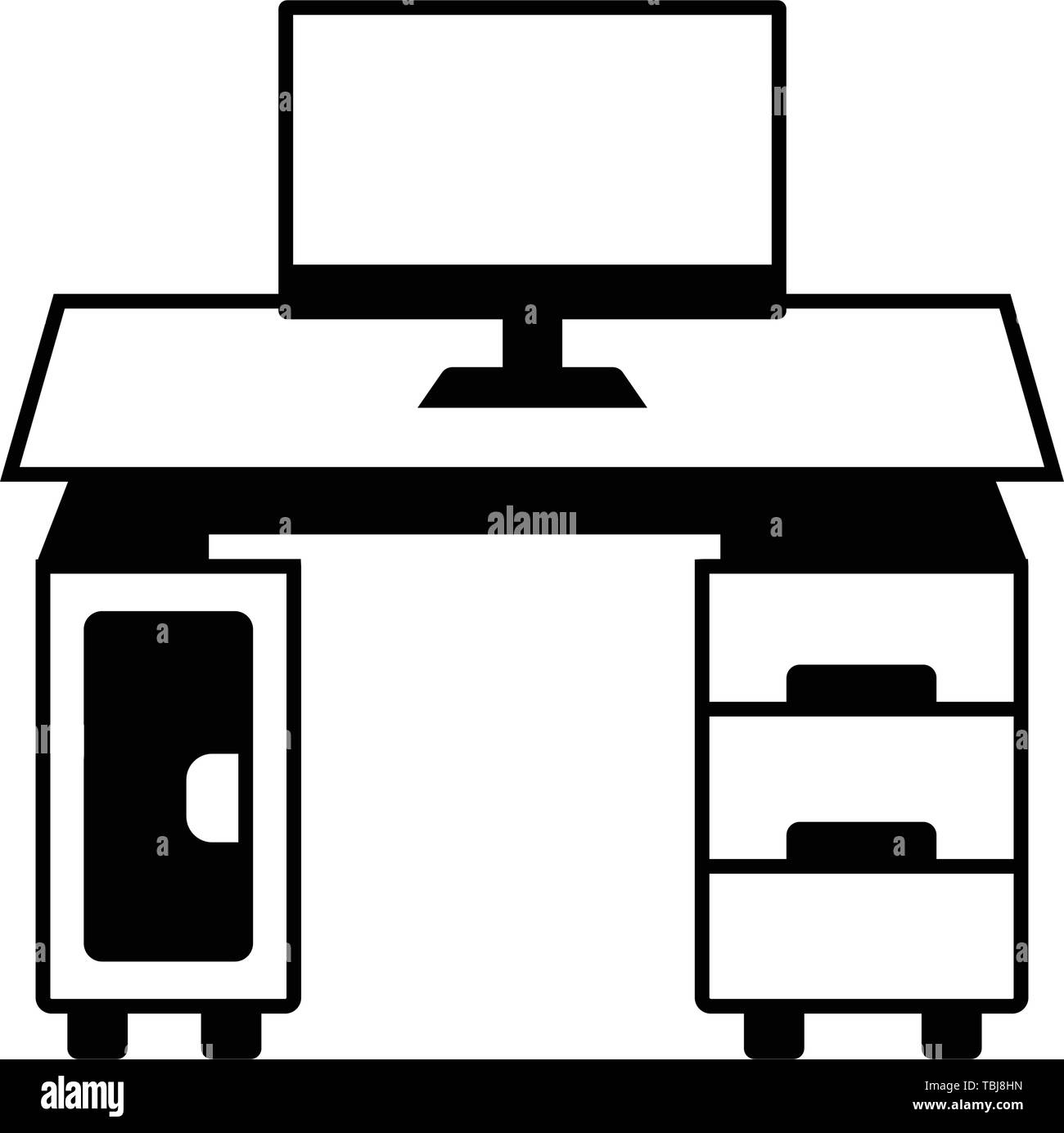 Lamp man computer Black and White Stock Photos & Images - Alamy