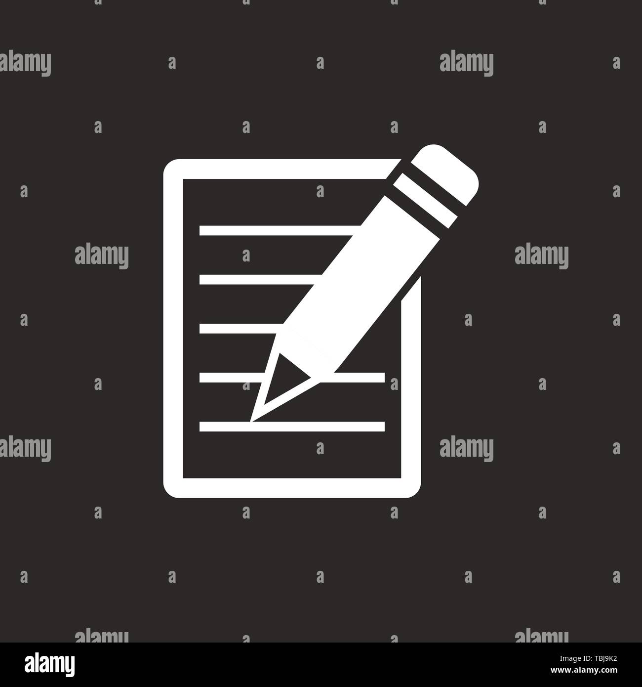 A note icon hi-res stock photography and images - Alamy