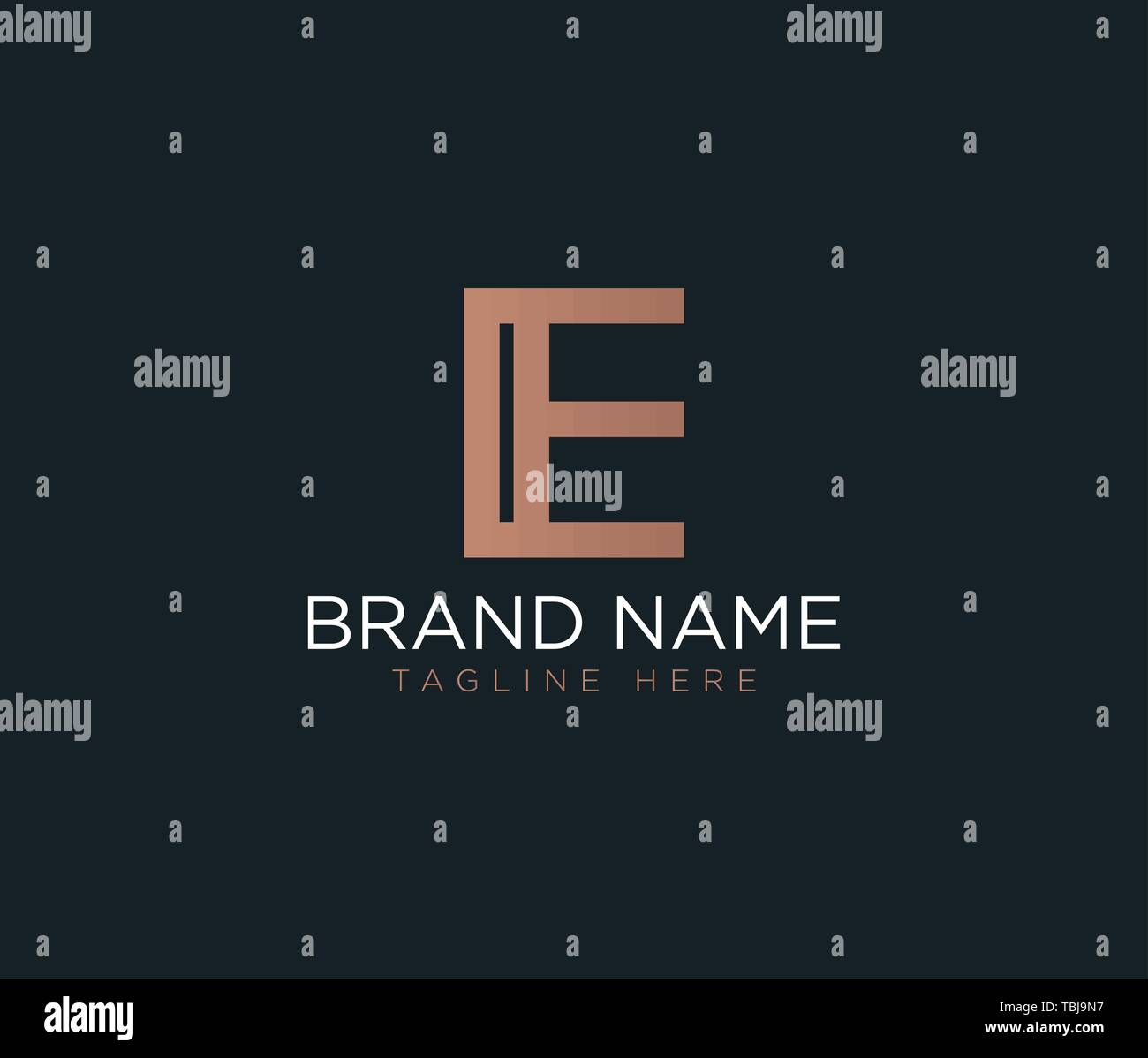 Premium E Letter Logo for luxury company branding Stock Vector Image ...