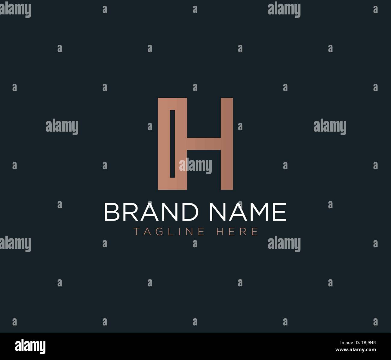 Premium H Letter Logo for luxury company branding Stock Vector Image ...