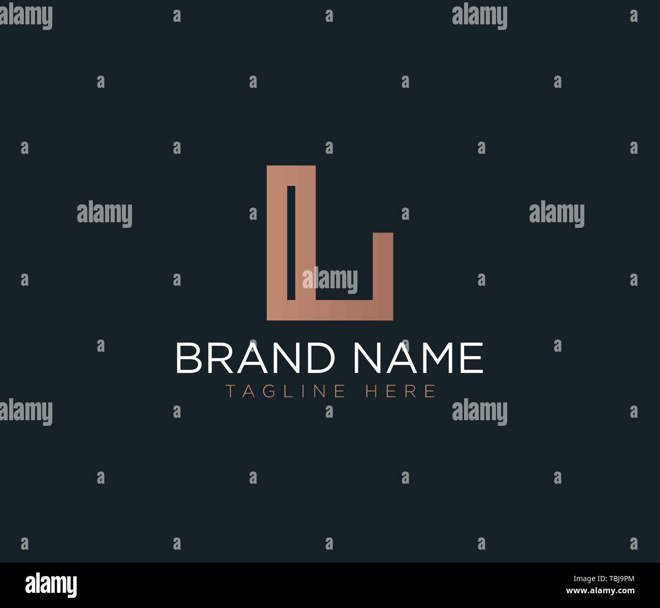 Premium L Letter Logo for luxury company branding Stock Vector Image ...