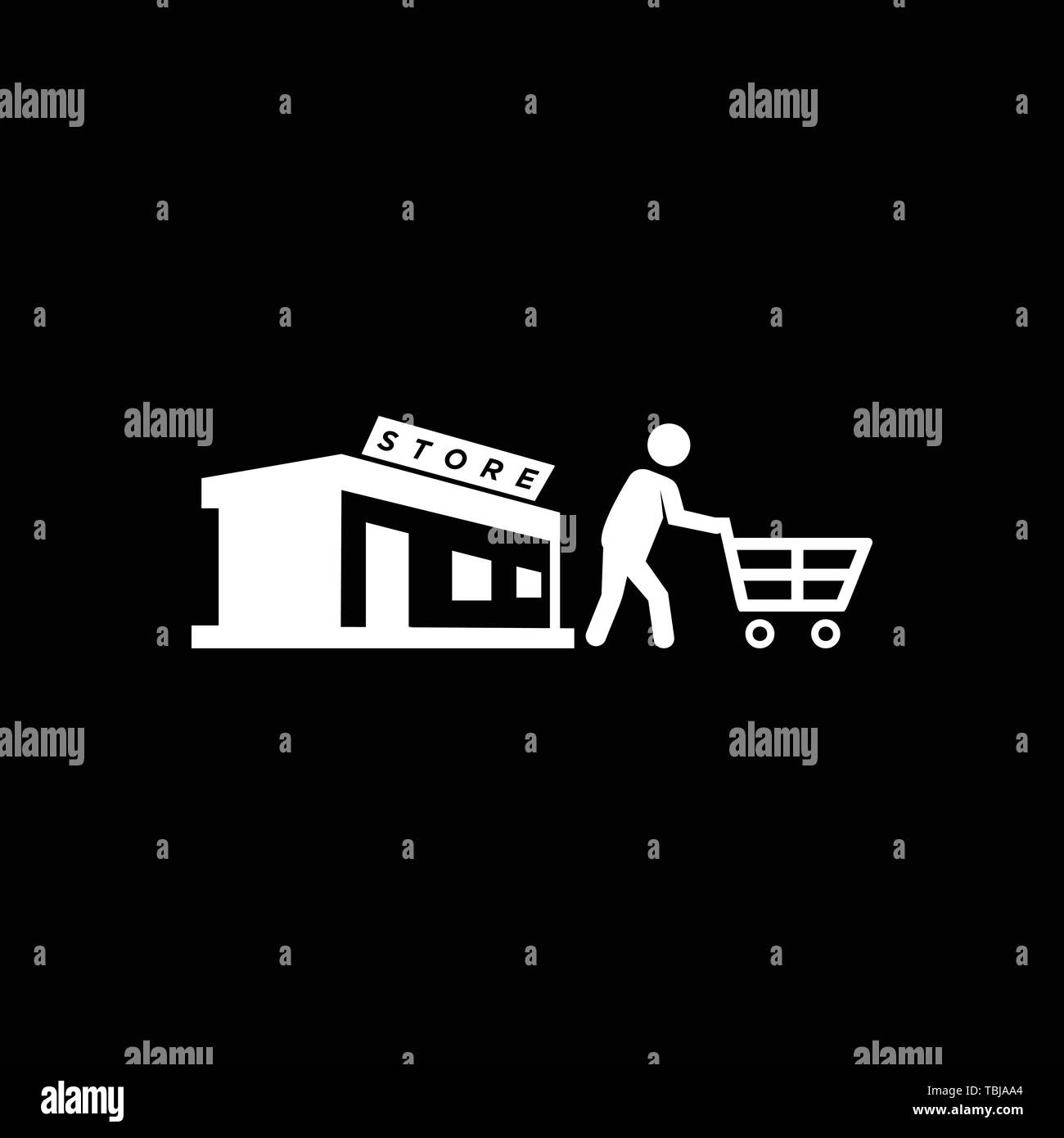 Supermarket return Stock Vector Images - Alamy