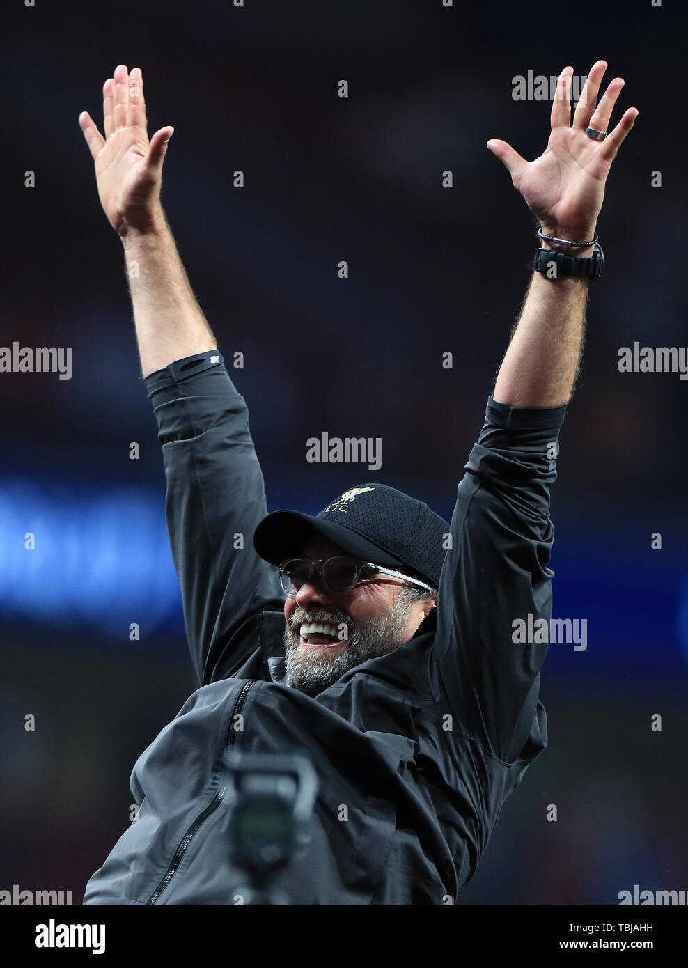 Liverpool manager Jurgen Klopp celebration after the final whistle ...