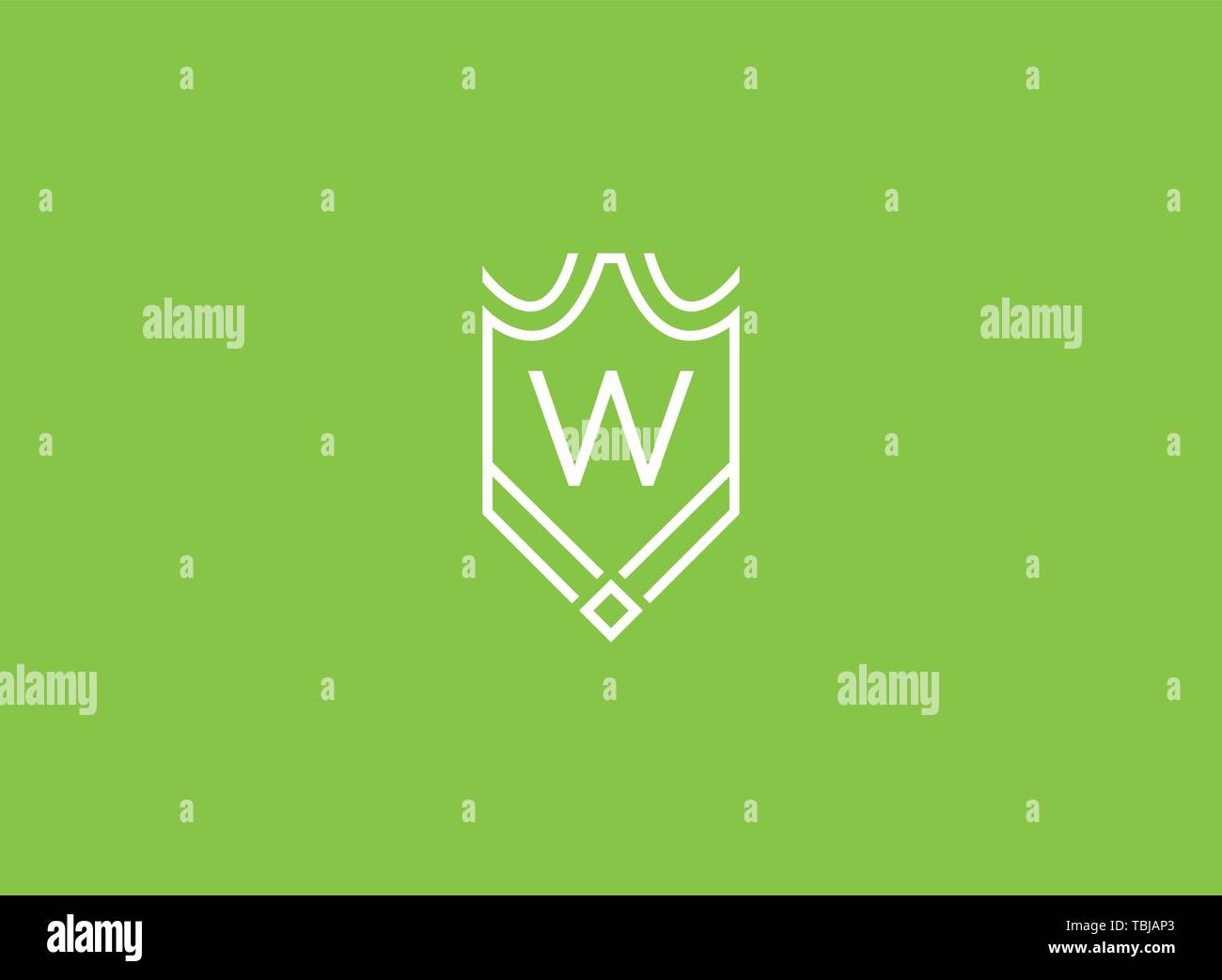 W signature logo hi-res stock photography and images - Alamy