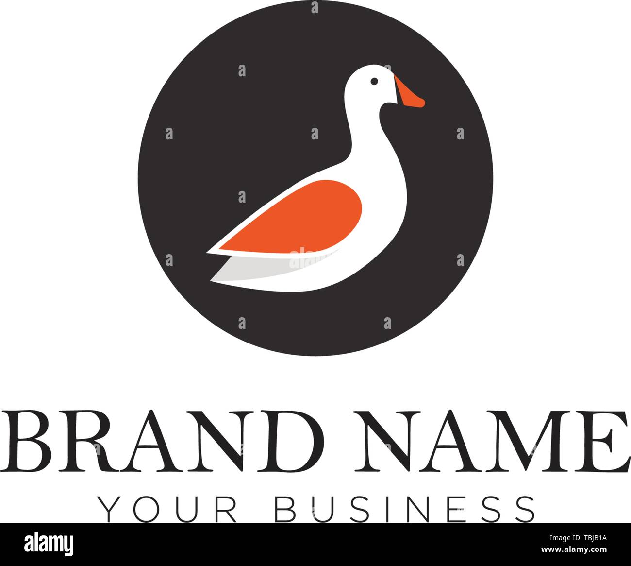Duck logo Stock Vector Images - Alamy