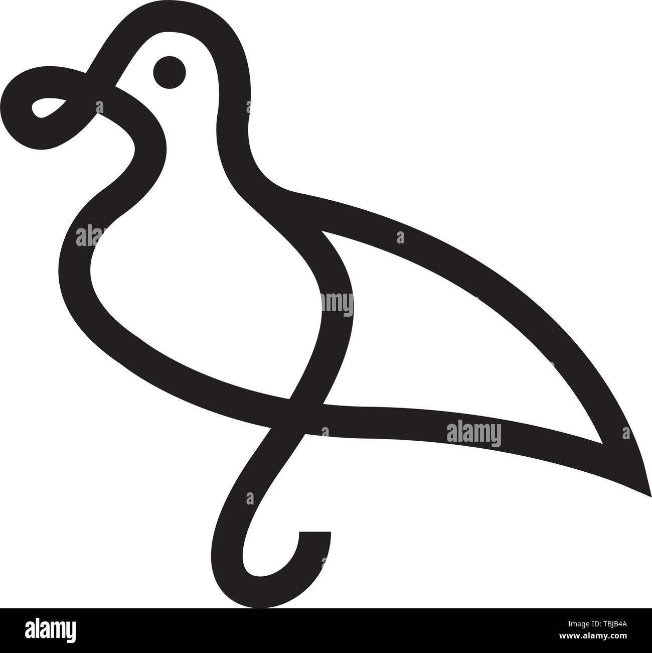 Duck Bird Logo Stock Vector Image & Art - Alamy