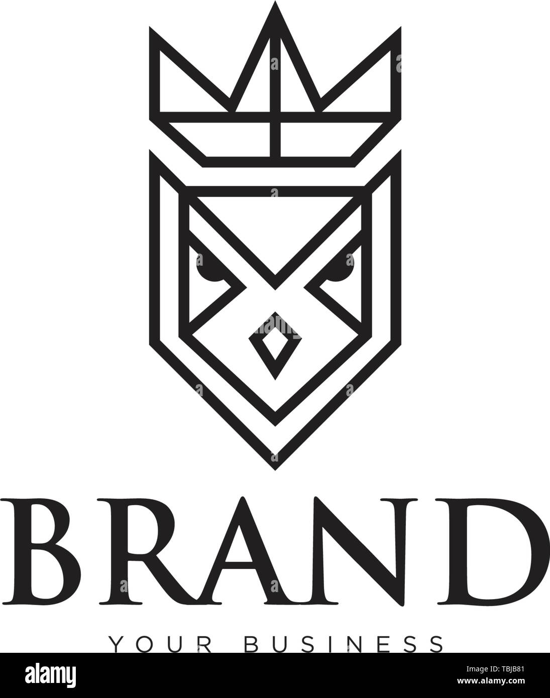 King logo Black and White Stock Photos & Images - Alamy