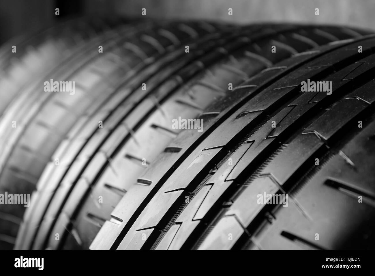 Car tires, closeup Stock Photo - Alamy