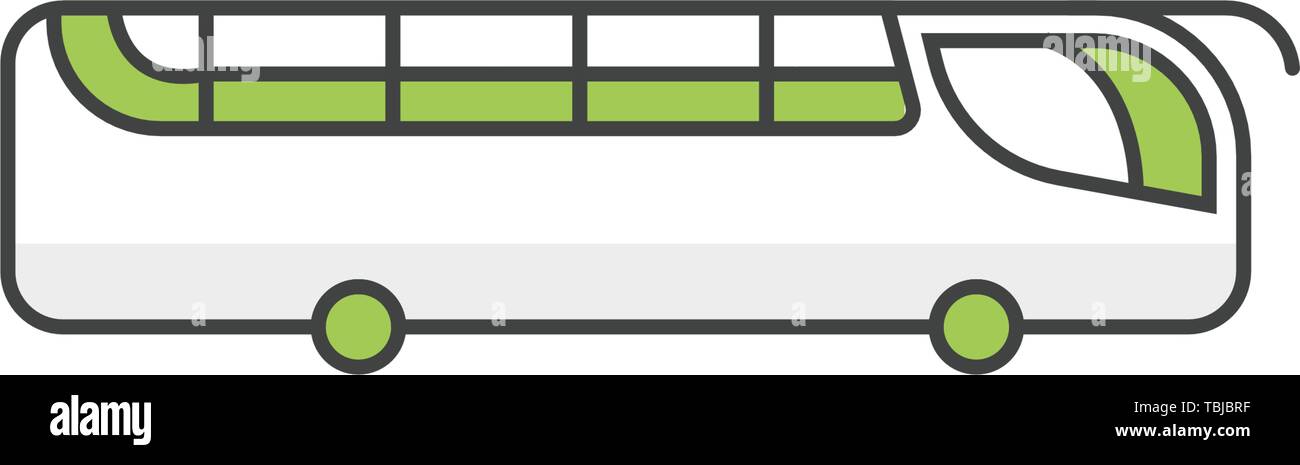 Vector illustration of travel bus on white background Stock Vector ...