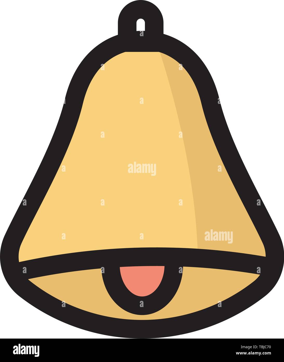 Christmas bell icon - holiday celebration symbol Stock Vector Image ...
