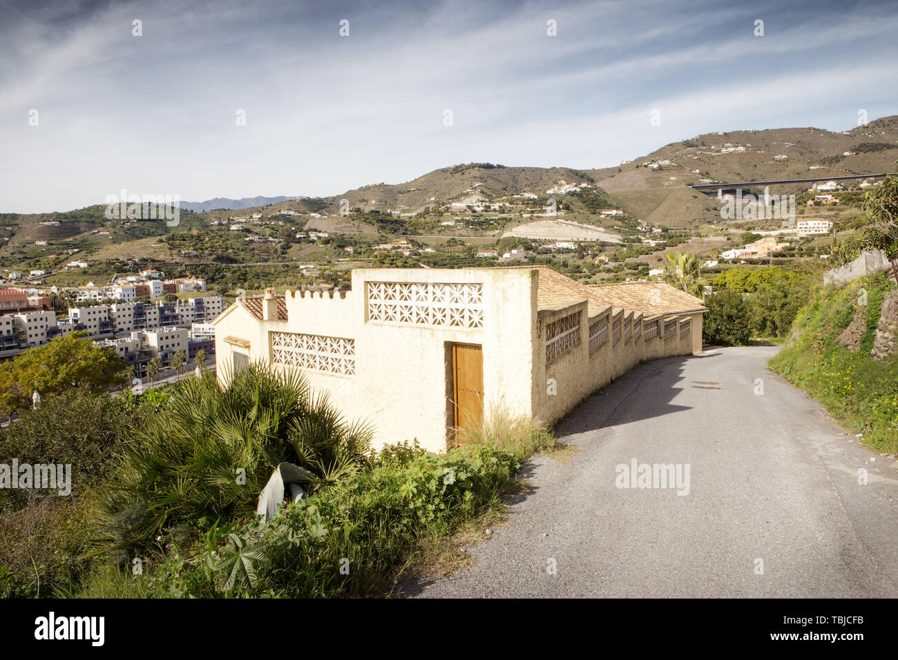 old building down a side road in almunecar spain Stock Photo - Alamy